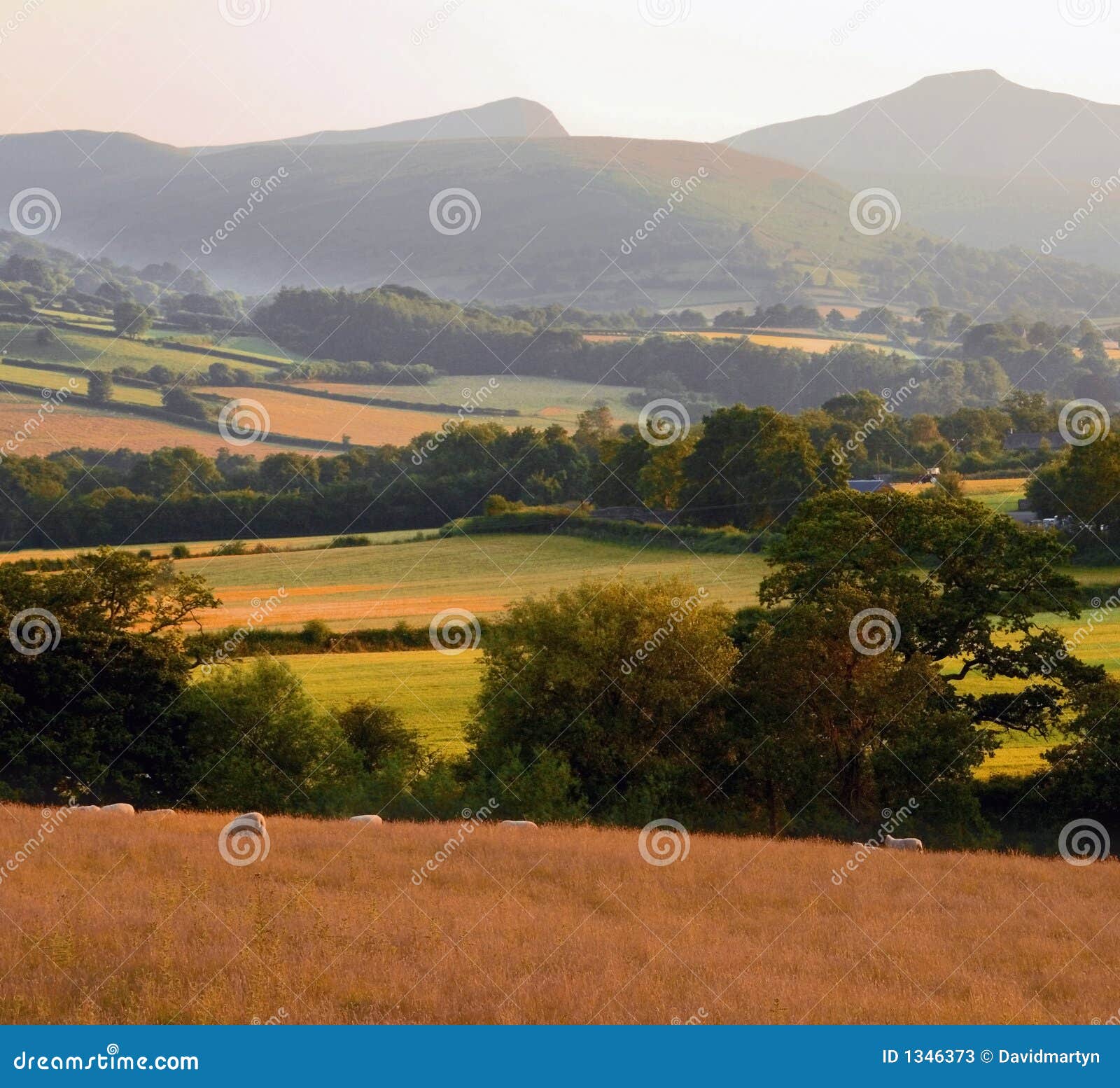 Landscape Countryside Hills Mountains Scenery Stock Image - Image of ...