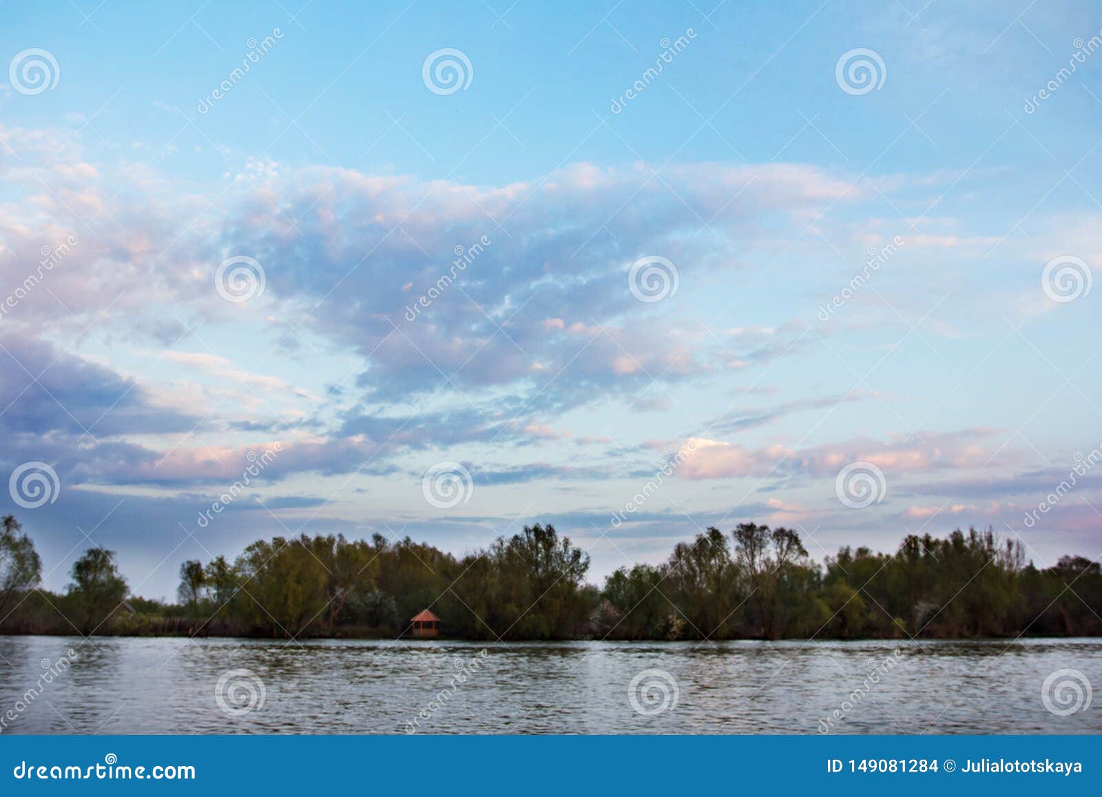 Danube River. Beautiful Sky and River Stock Photo - Image of autumn ...