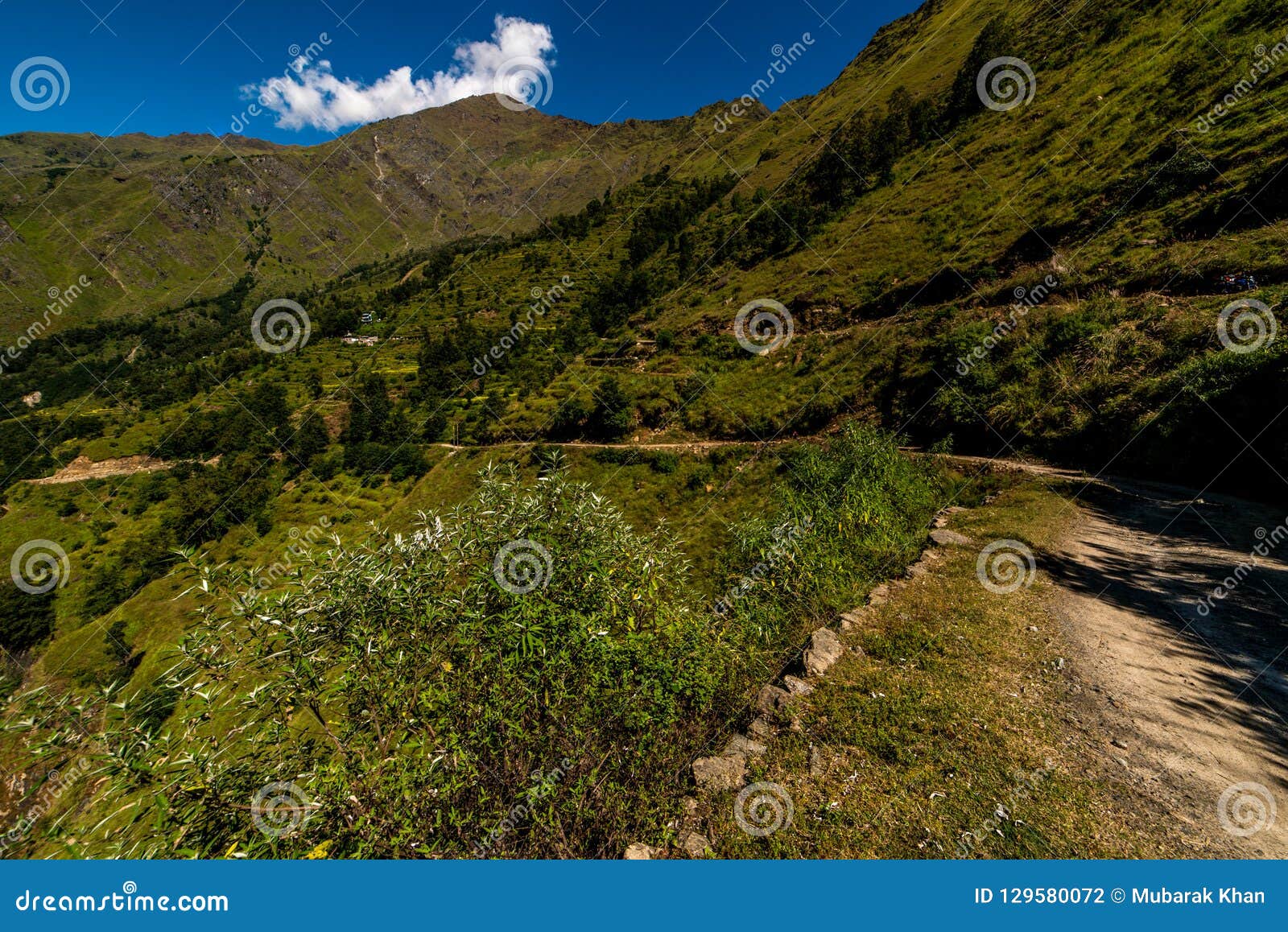 Landscape of Darma Valley / Dugtu Valley in Uttrakhand Stock Photo ...