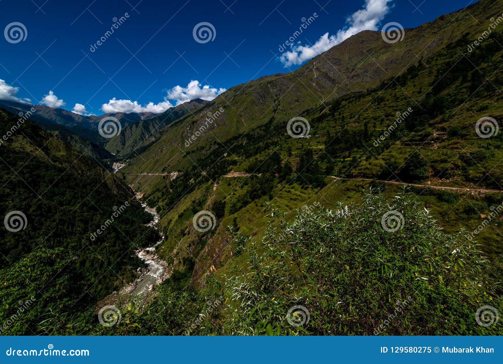 Landscape of Darma Valley / Dugtu Valley in Uttrakhand Stock Image ...