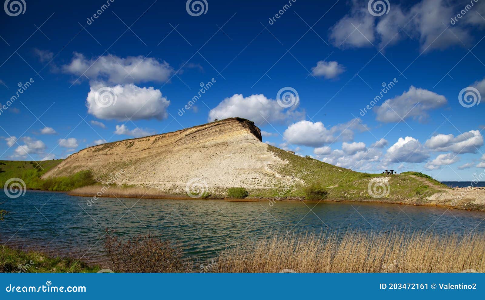 Landscape in Denmark stock image. Image of vacation - 203472161