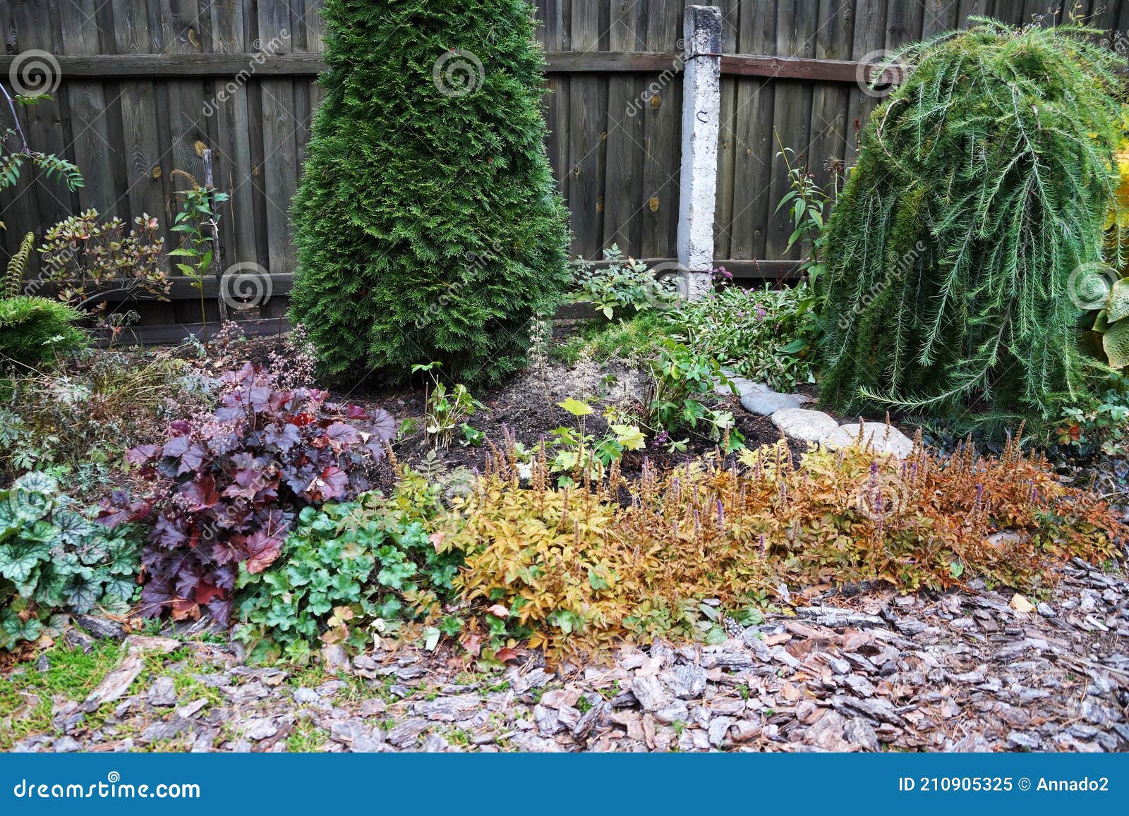 Landscape Design with Decorative Paths in a Rural Style Stock Image ...