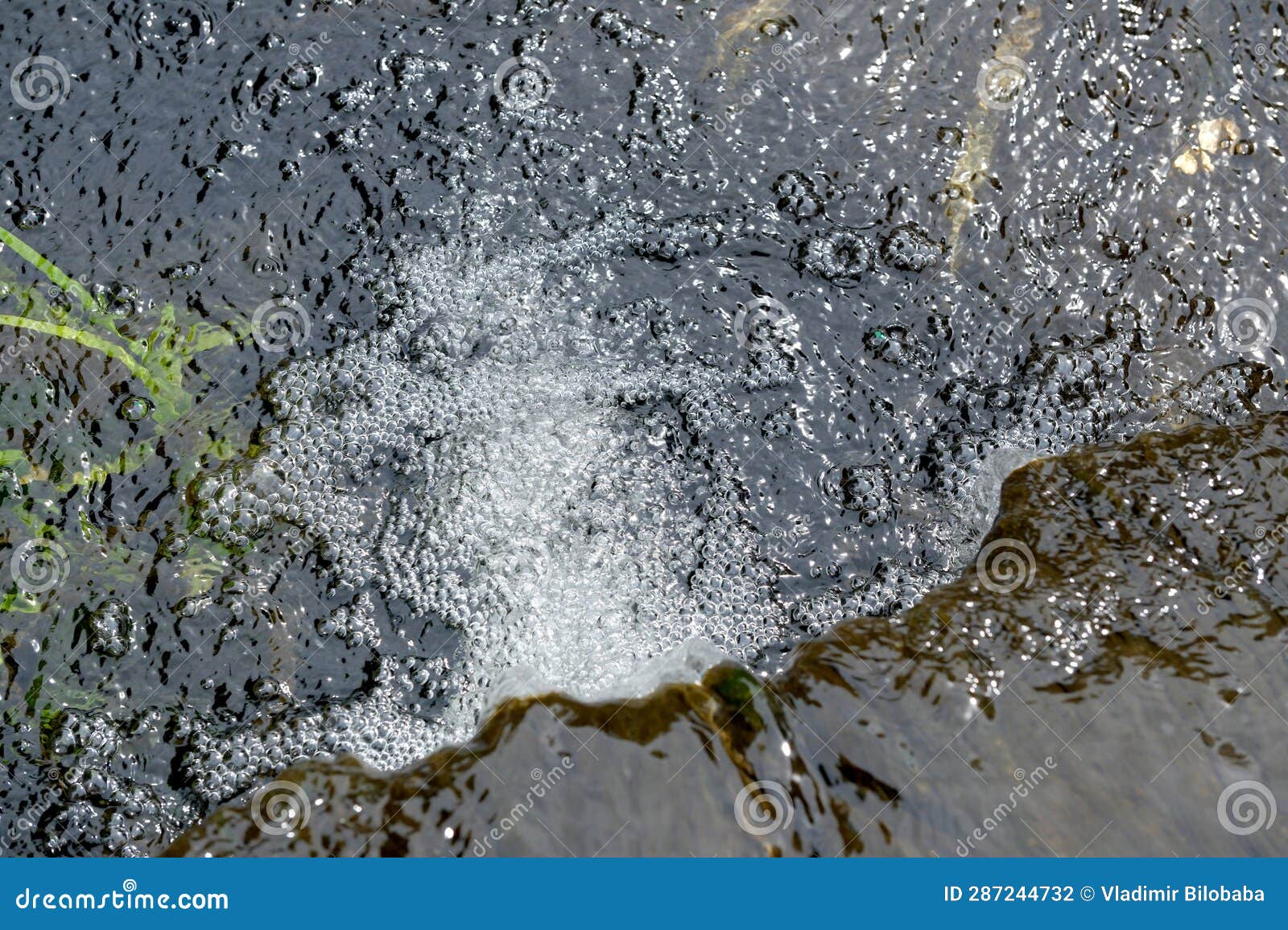 Landscape Design Element Slow Stream Stock Photo - Image of fresh ...