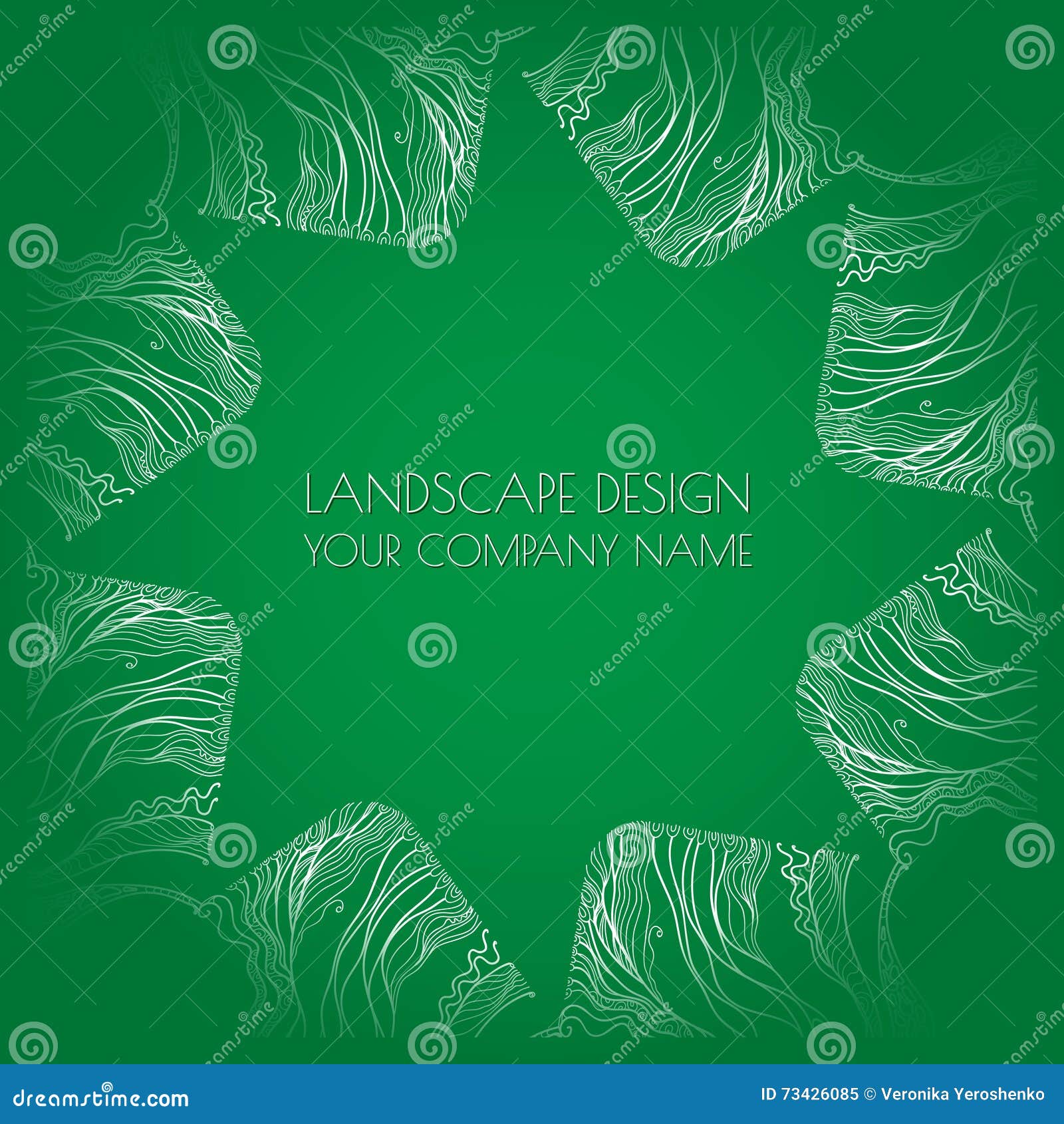 Landscape Design Emblem Vector. Stock Vector - Illustration of ...