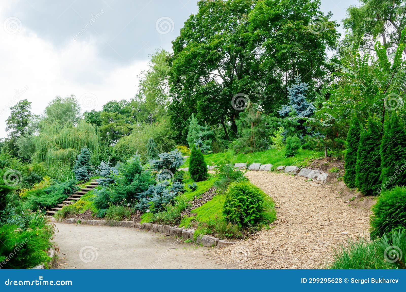 Landscape Design of a Personal Plot. Stock Photo - Image of decor ...