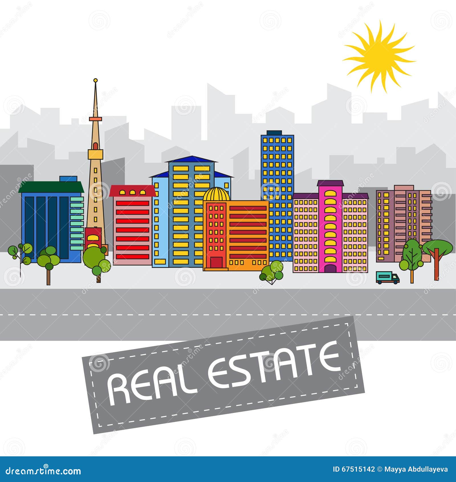 Set Of Different Buildings And Traditional Dwellings Isolated On White ...