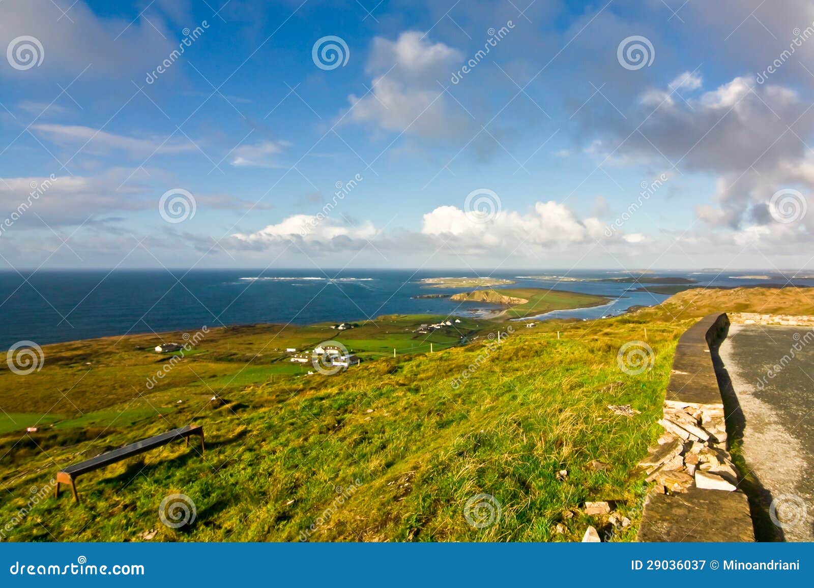Landscape in Dingle Peninsula Stock Image - Image of beach, county ...