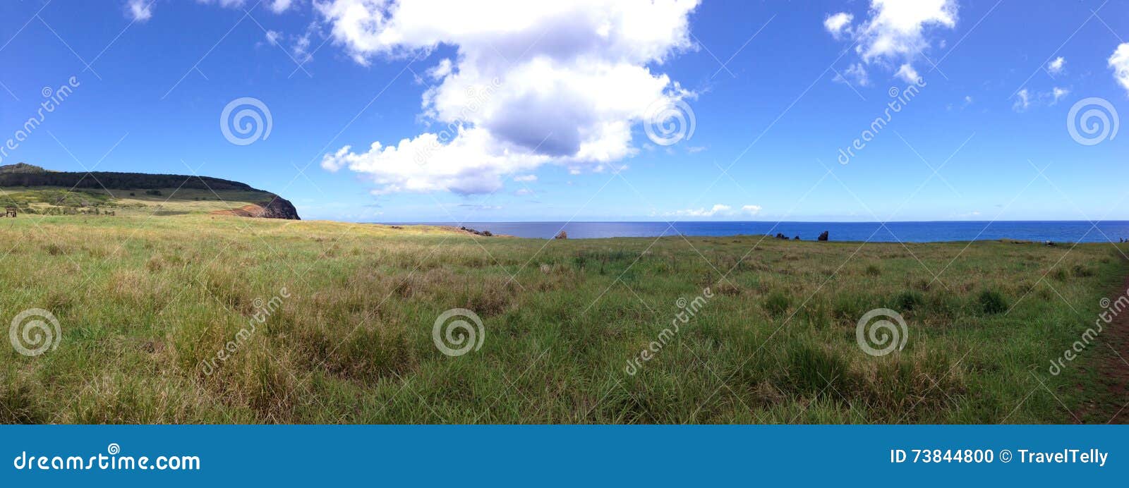 Landscape Easter Island stock photo. Image of coast, tourism - 73844800
