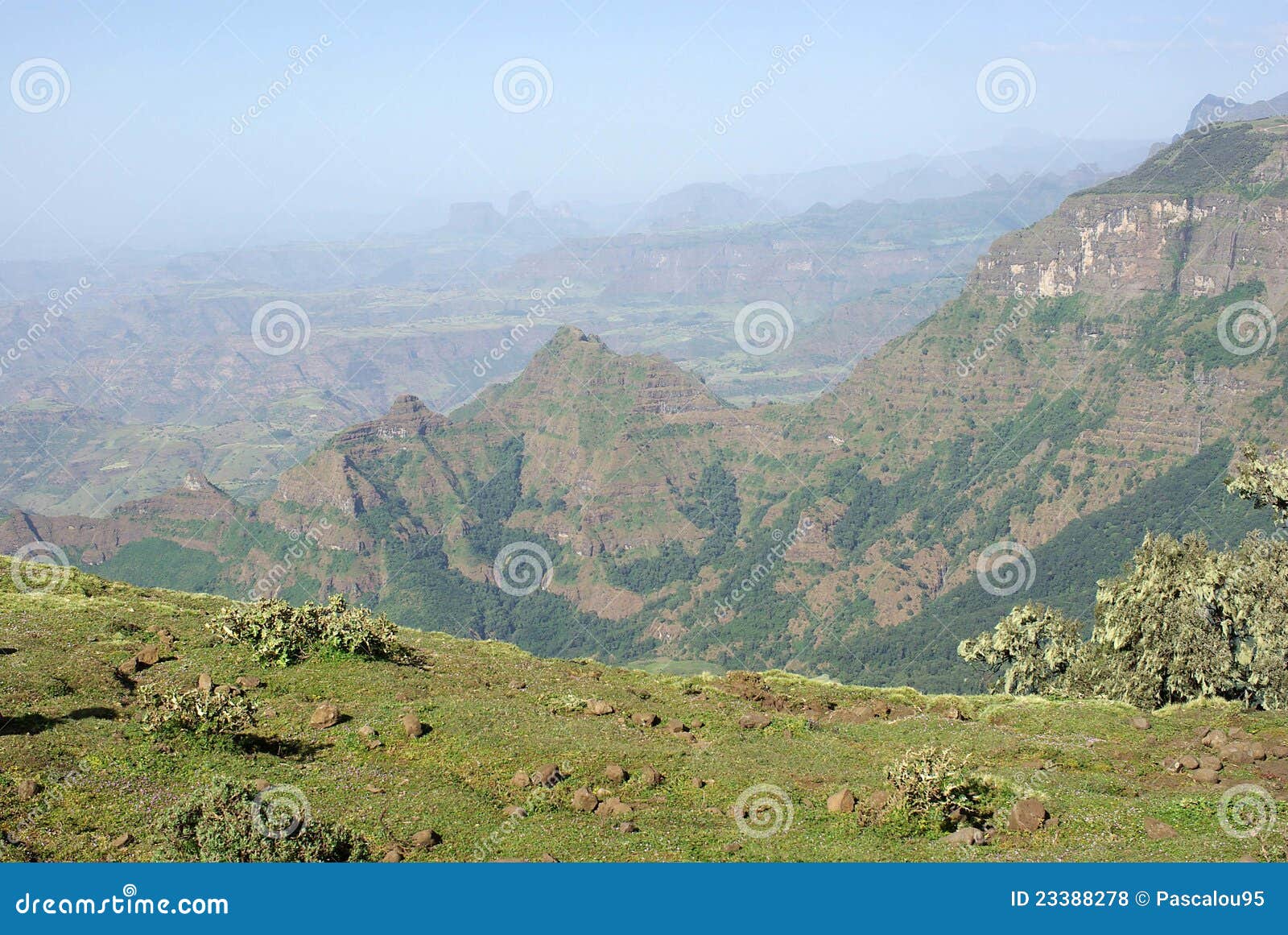 Landscape in Ethiopia stock photo. Image of mountain - 23388278