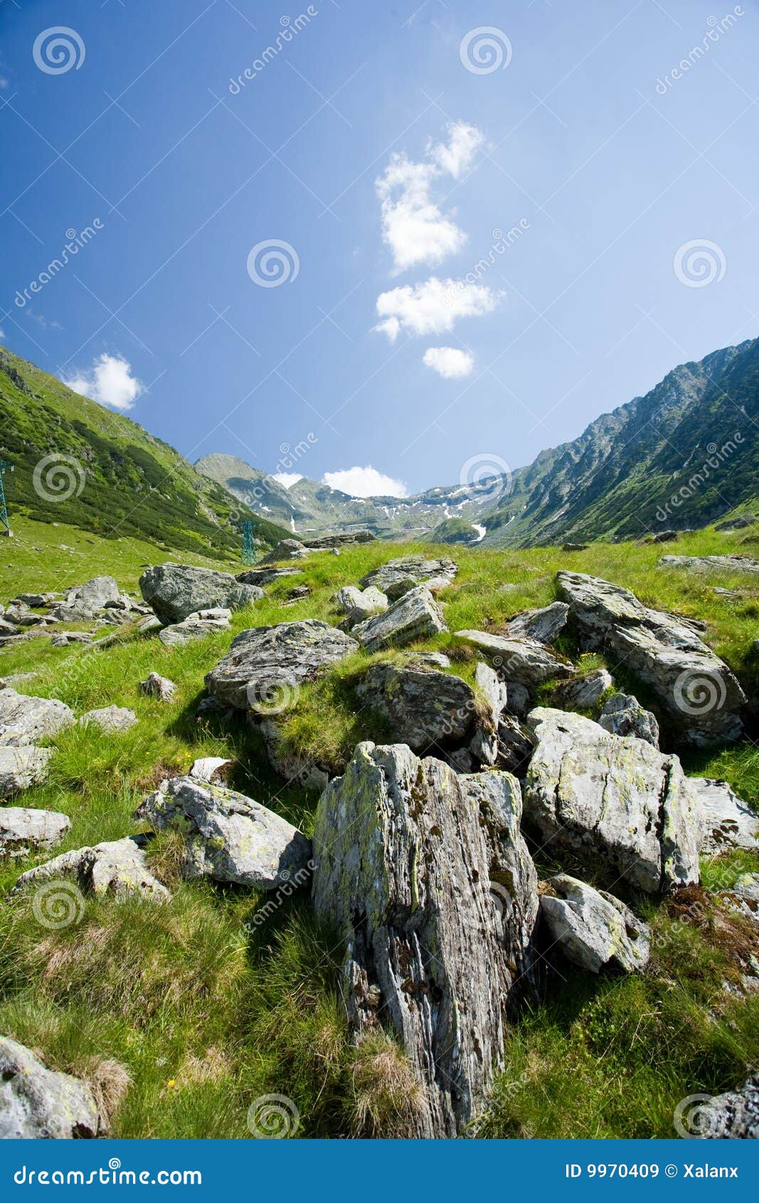 Landscape in Fagaras Mountains, Romania Stock Image - Image of ...