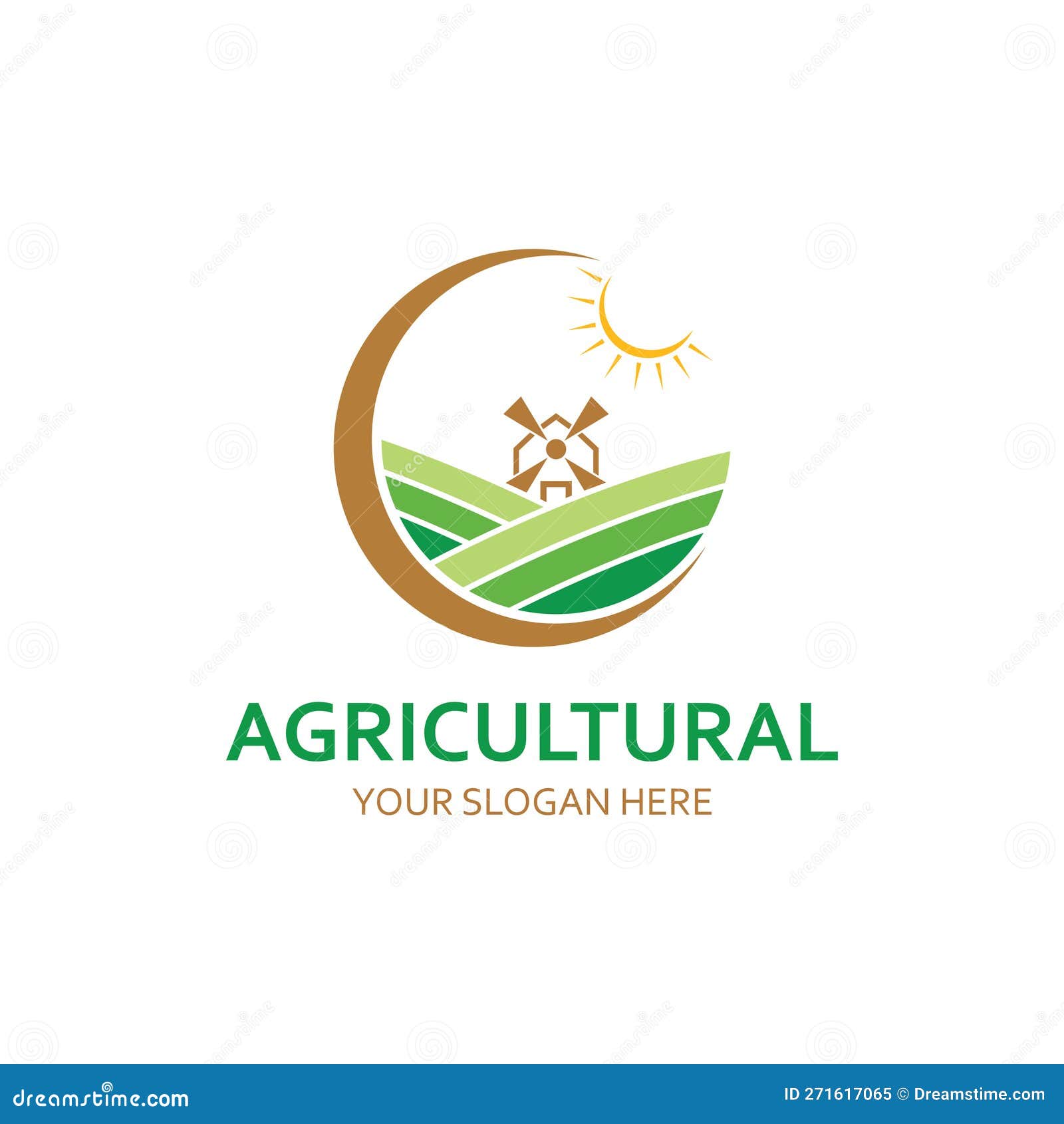 Landscape Farmland Logo Template Stock Vector - Illustration of barn ...