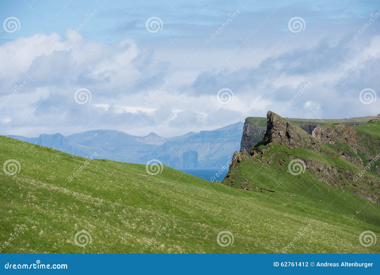 Landscape on the Faroe Islands Stock Photo - Image of green, scenic ...