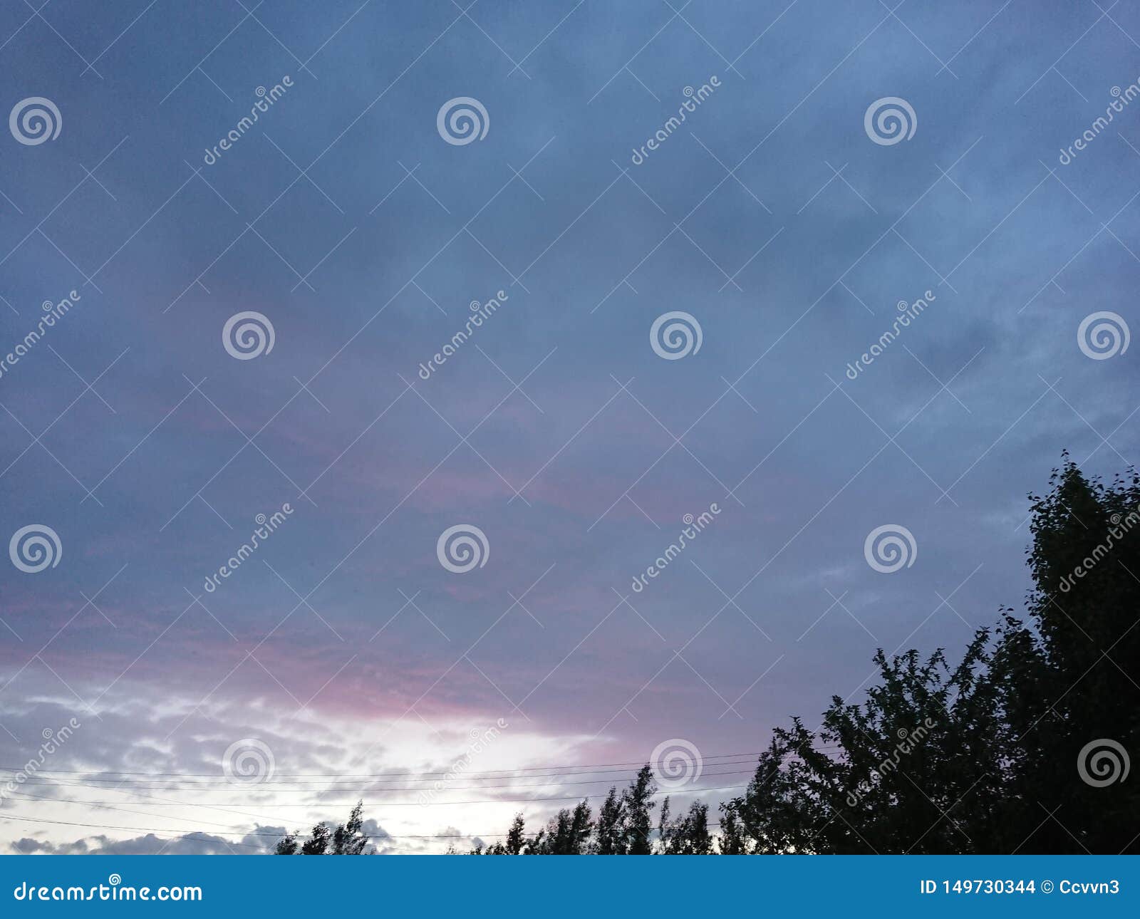 Landscape with Road and Clouds Stock Photo - Image of view, nature ...