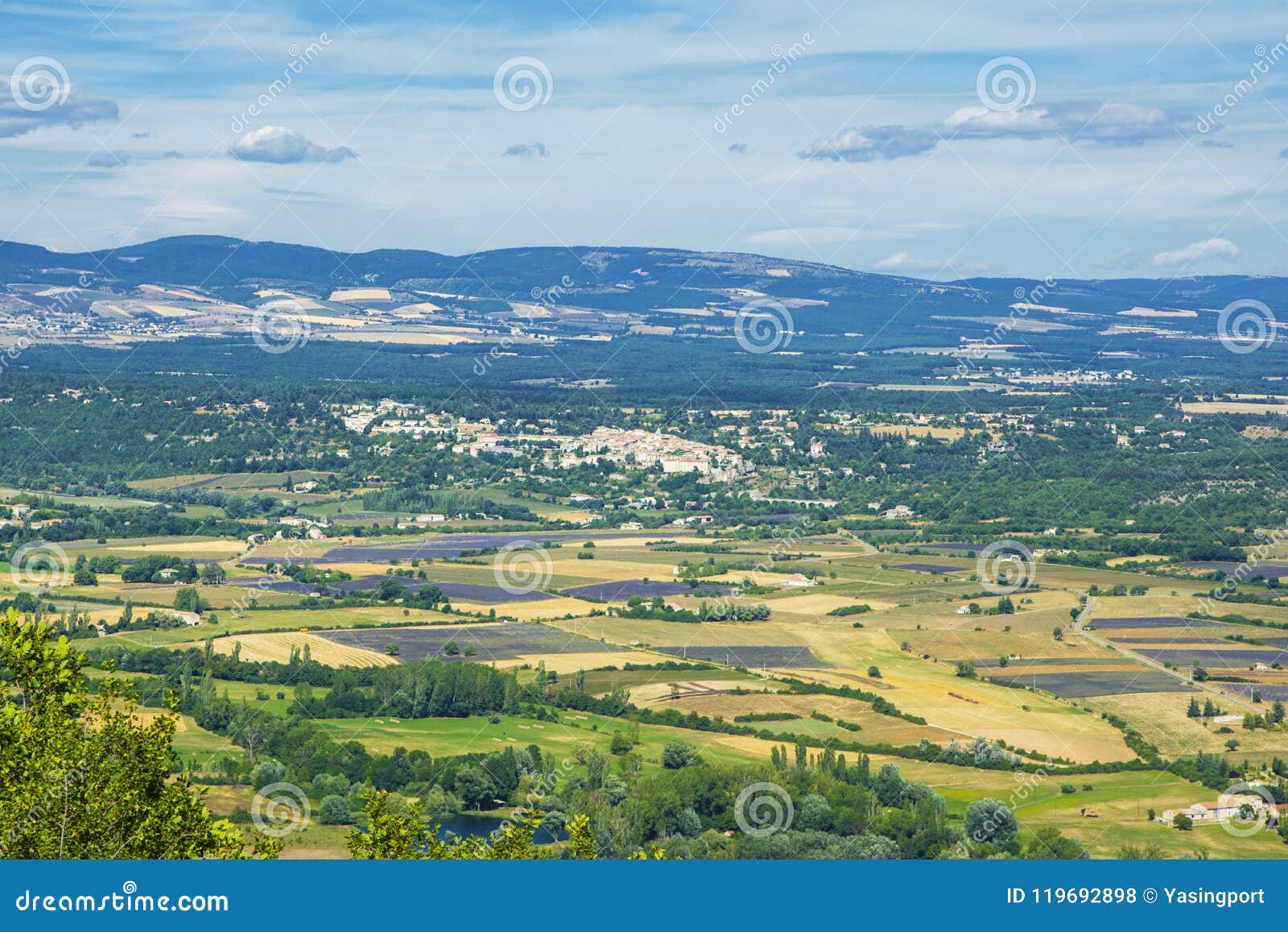 Landscape and Fields of Provence View from Above Stock Photo - Image of ...