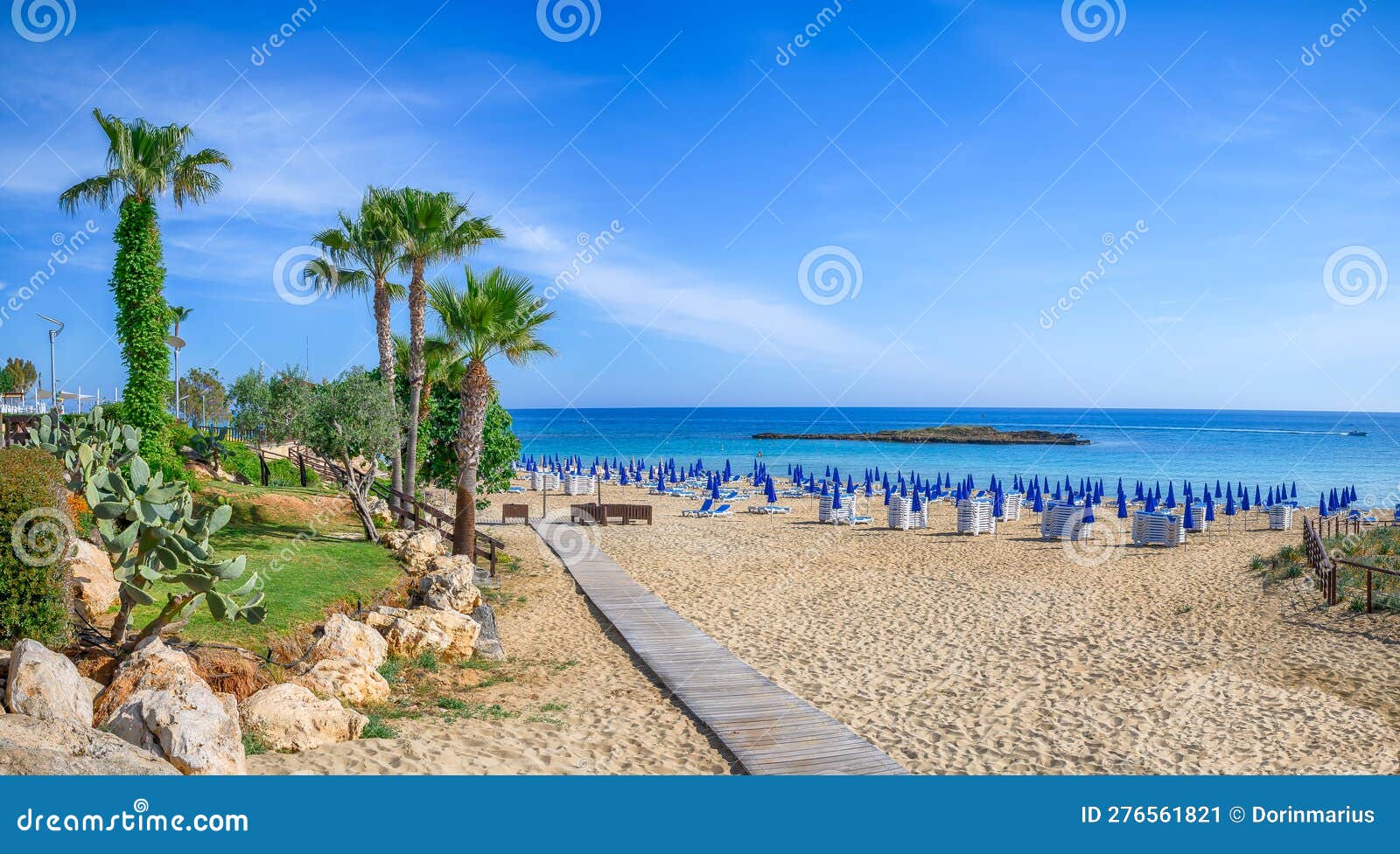 Landscape with Fig Tree Bay, Protaras, Cyprus Stock Image - Image of ...