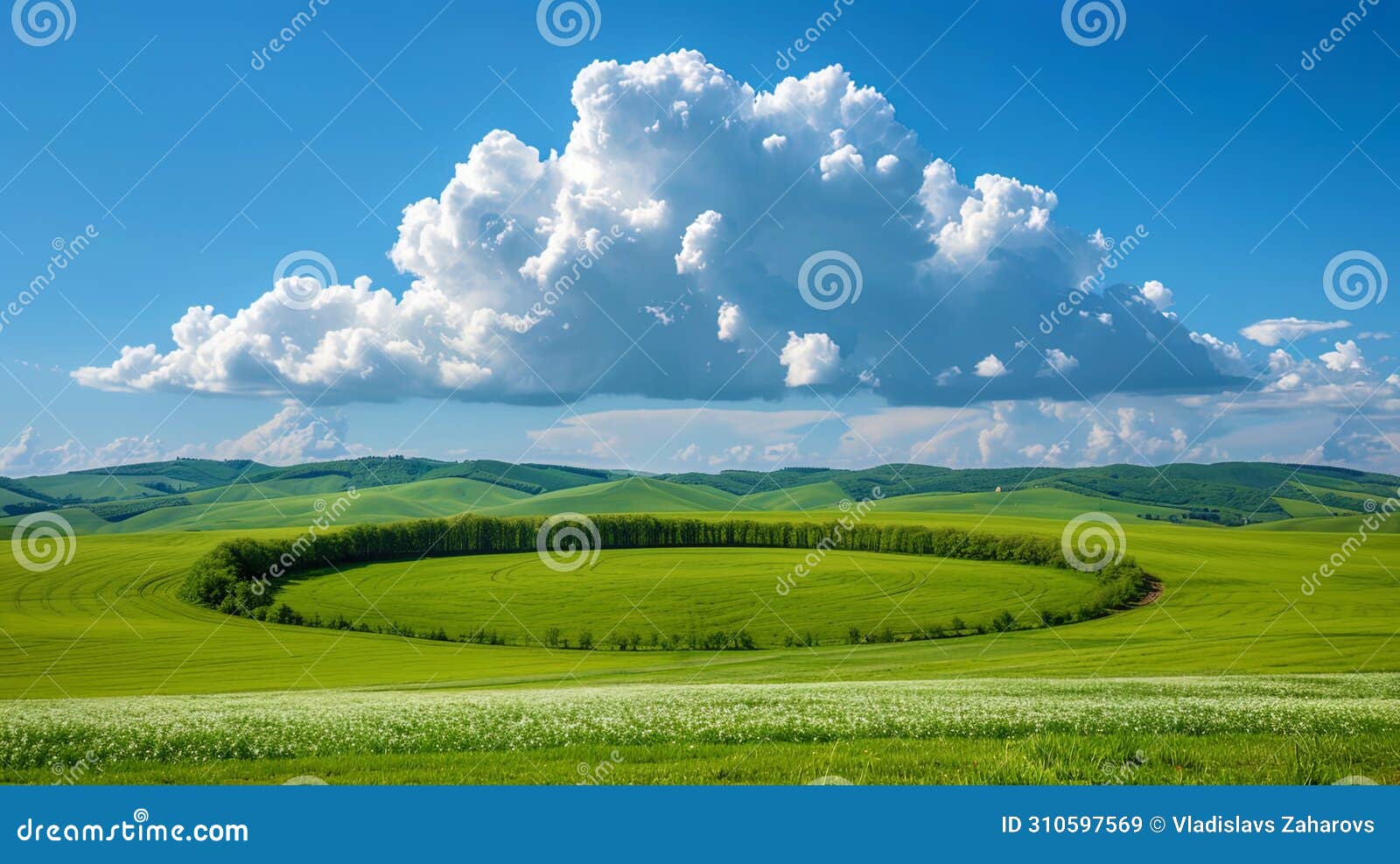 A Landscape Filled with Distorted Proportions and Perspective, Which ...