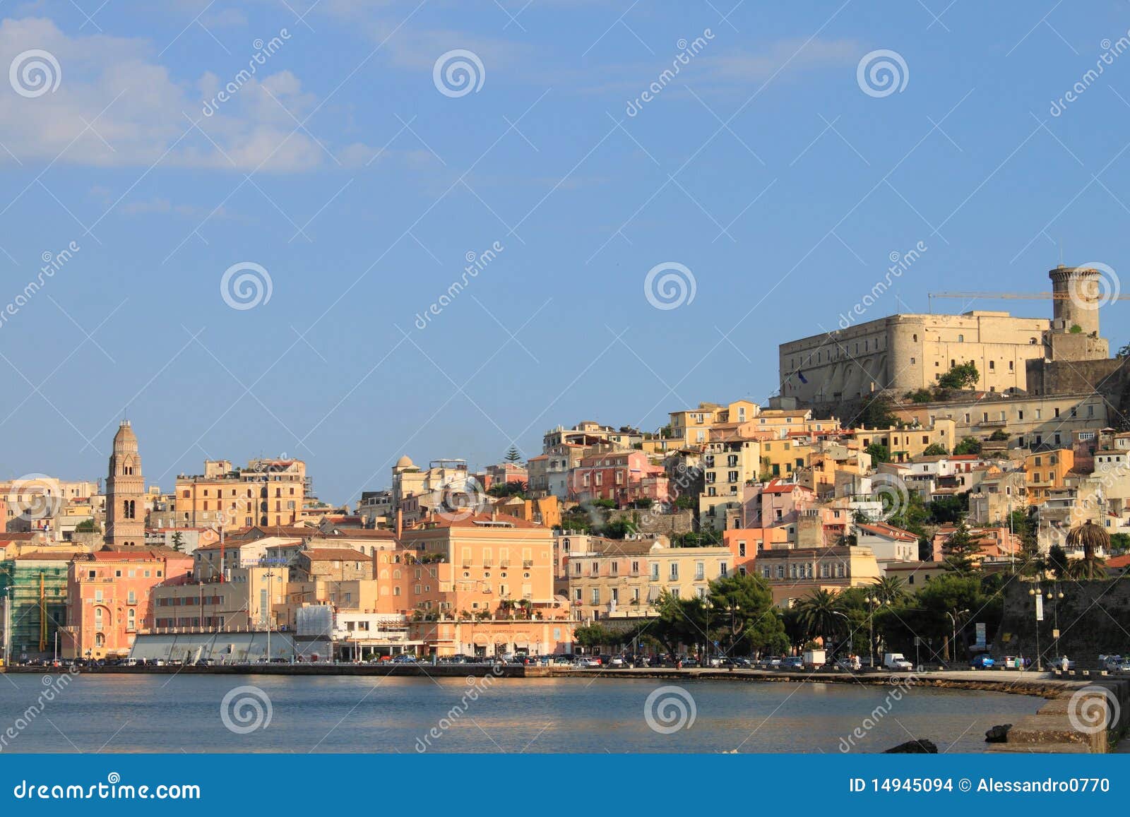 Landscape of Gaeta, Italy stock photo. Image of bright - 14945094