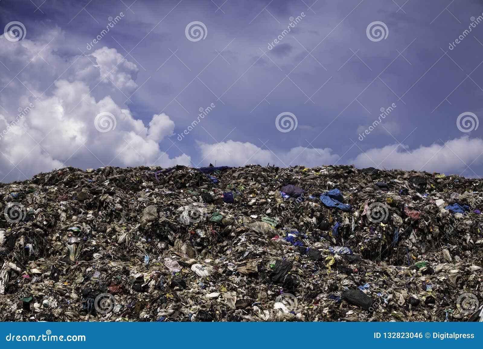 Landscape with Garbage Dump Stock Photo - Image of cloud, outdoors ...