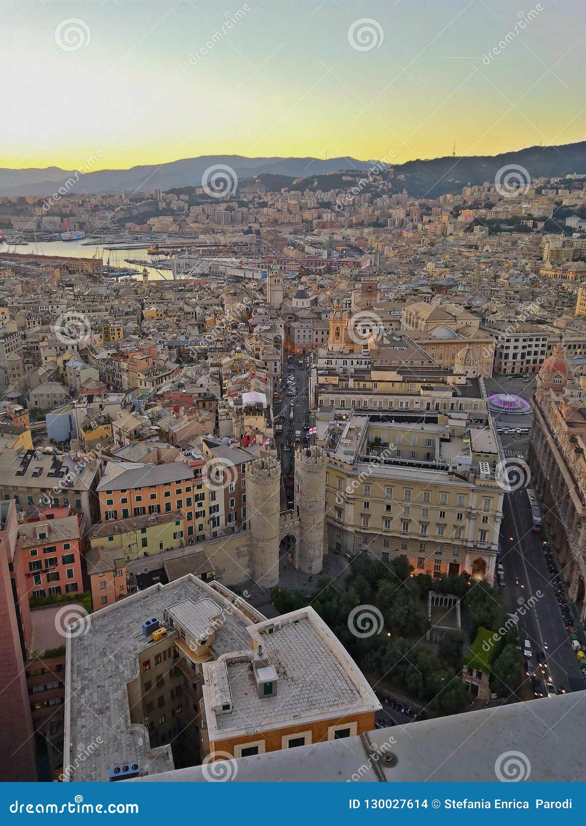 Landscape of Genova editorial stock image. Image of sant - 130027614