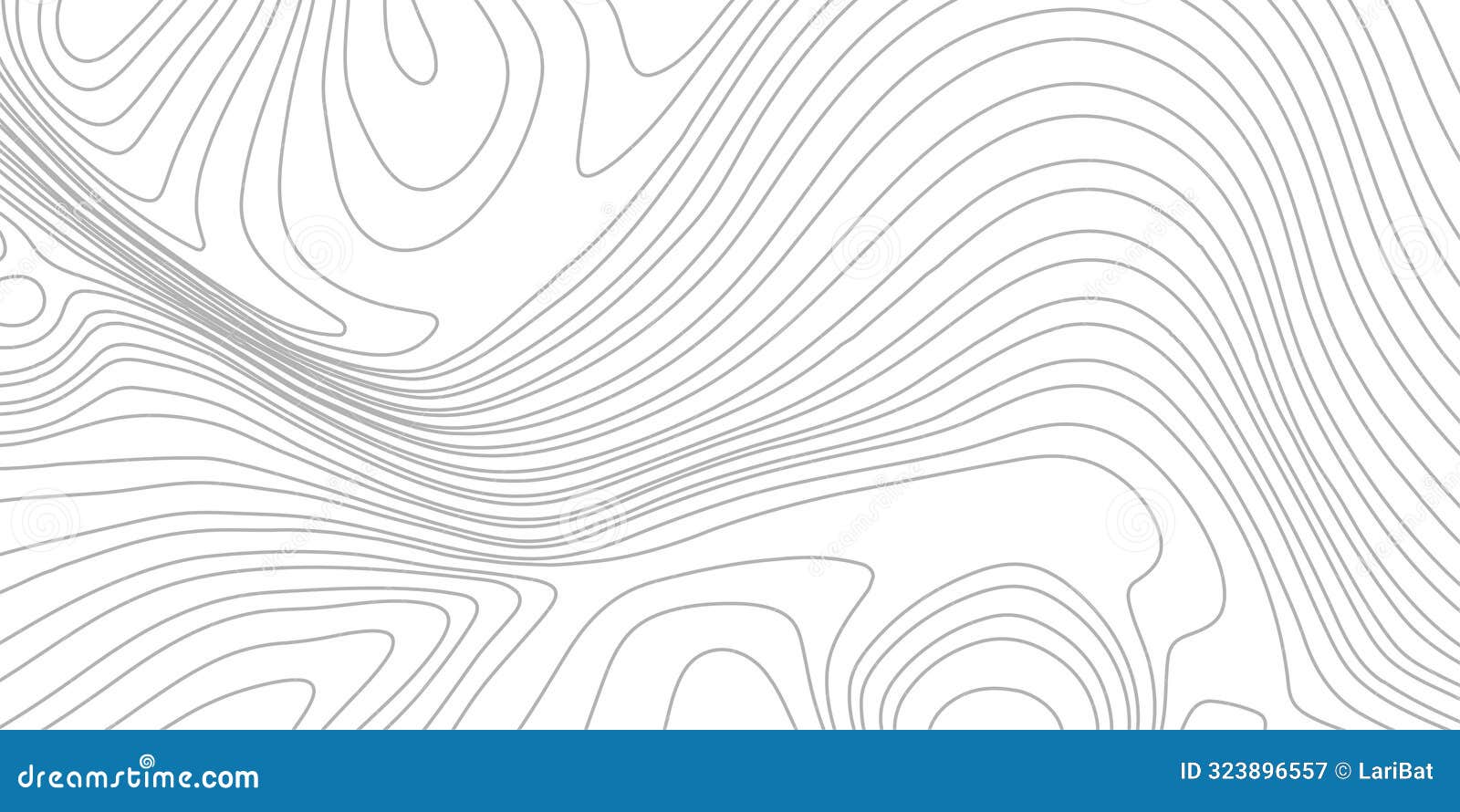 Landscape Geodesy Topographic Map Background. Grey Topographic Lines ...