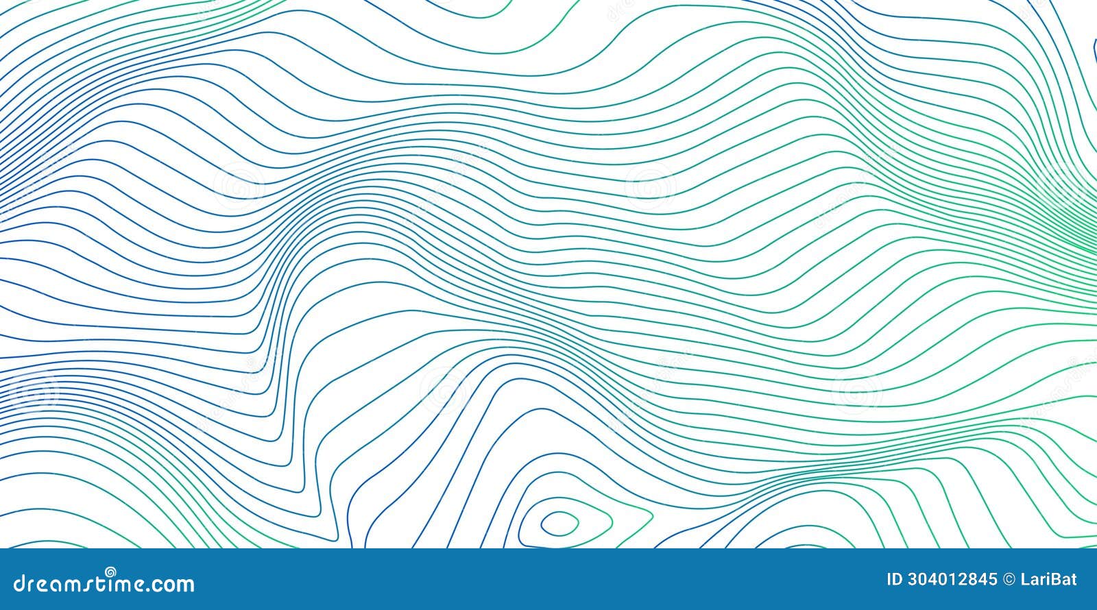 Landscape Geodesy Topography Map Background. Green Blue Illuminated ...