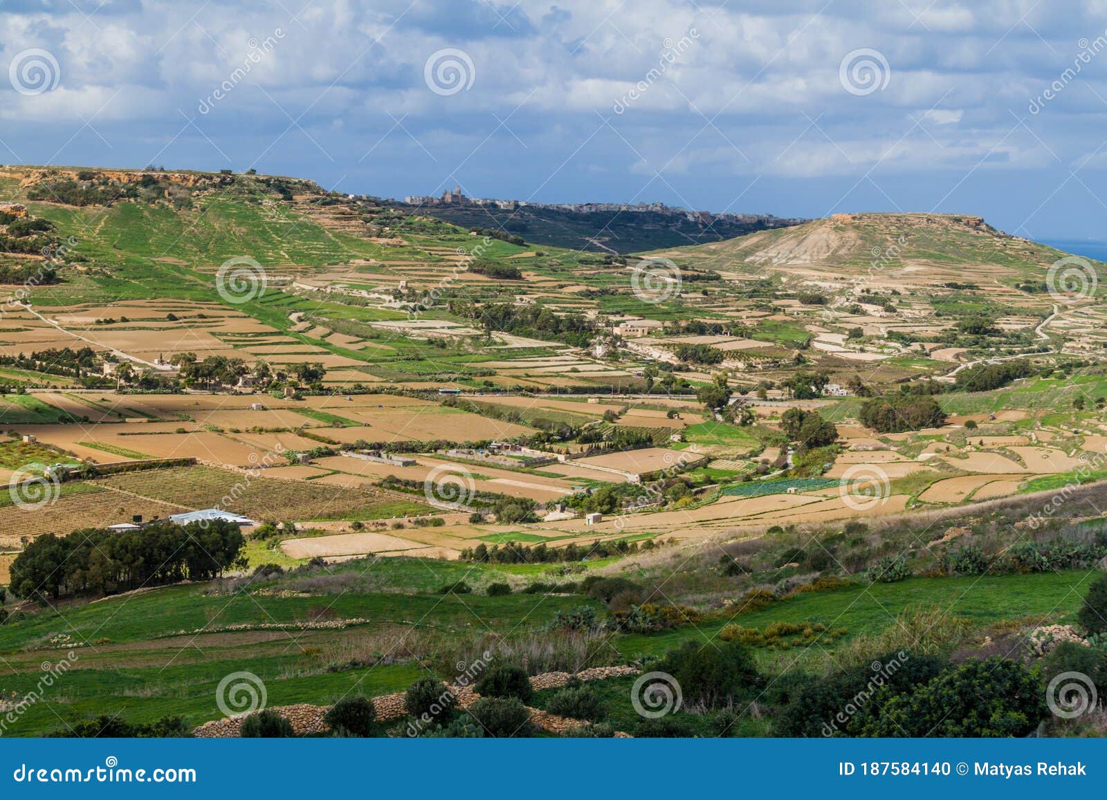Landscape of Gozo Island, Mal Stock Photo - Image of island, outdoors ...