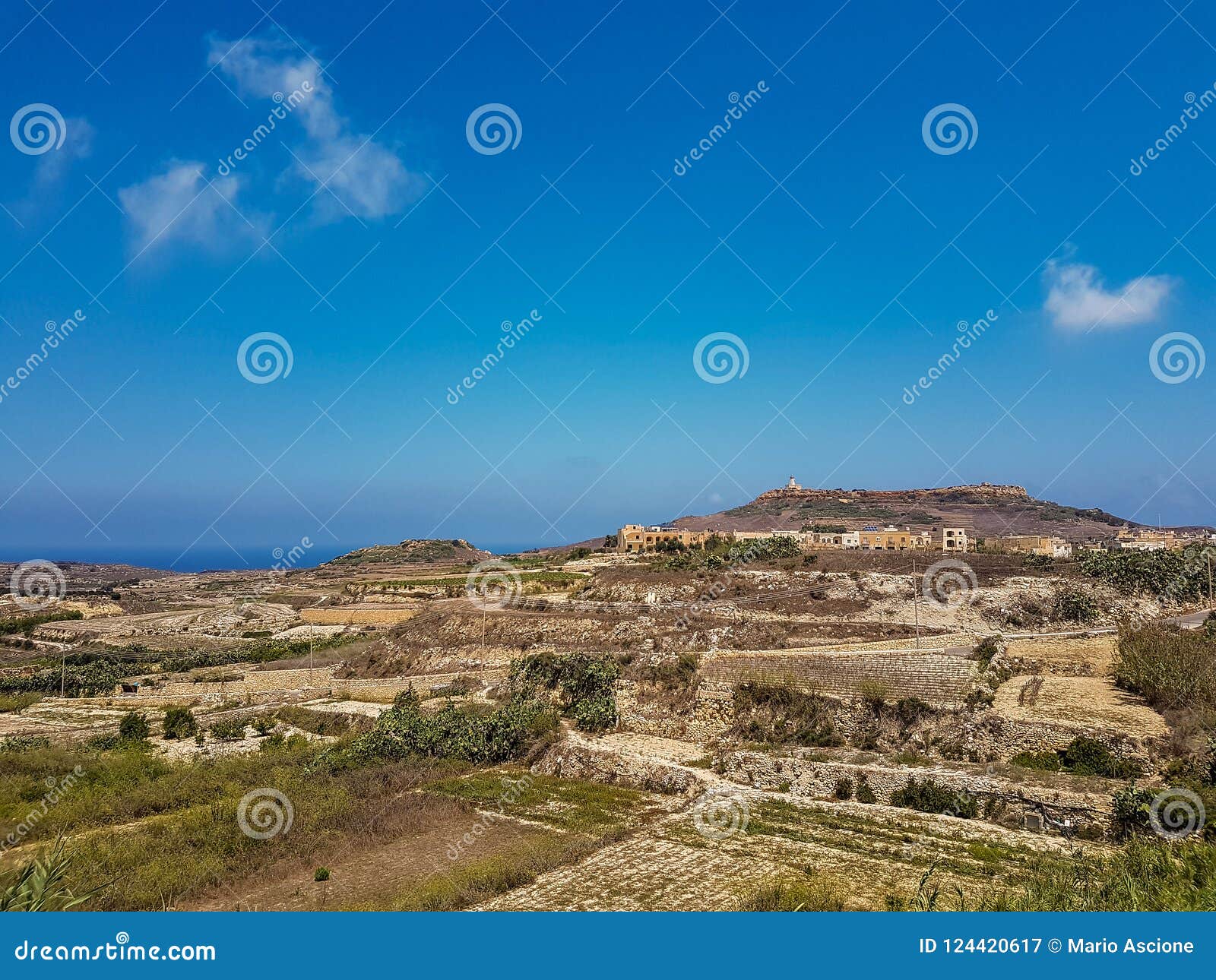 Landscape in Gozo. editorial photography. Image of historic - 124420617