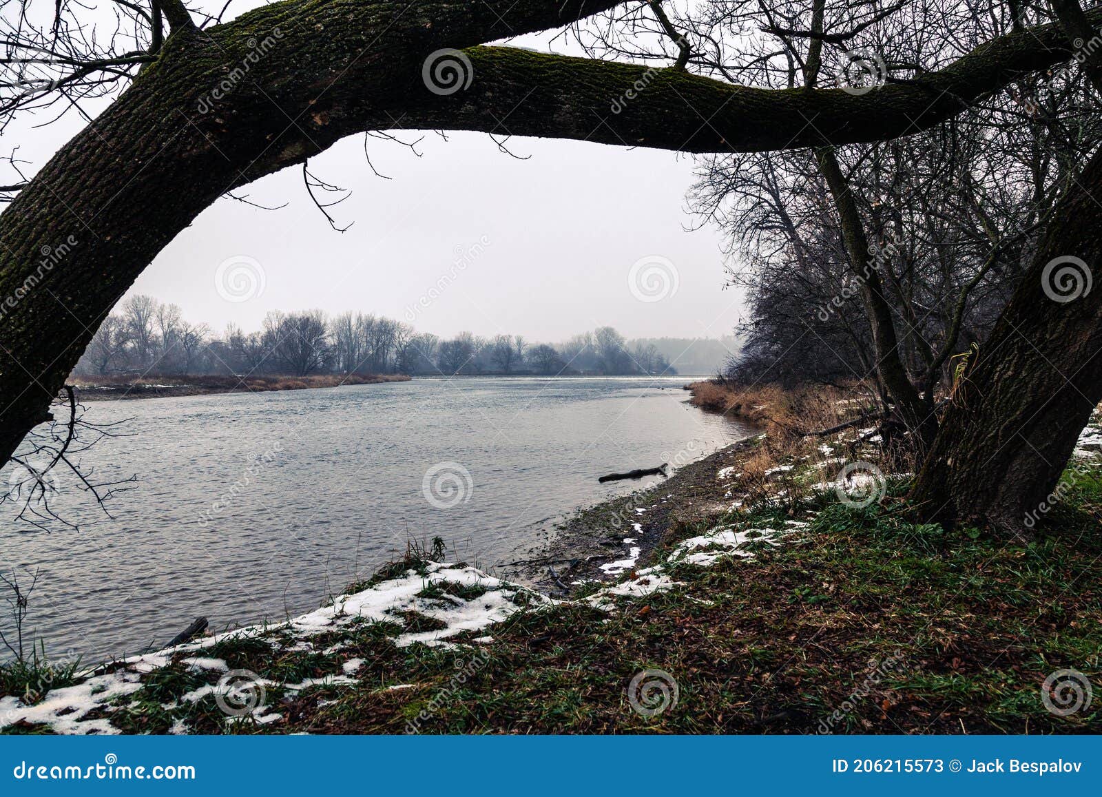 The Landscape of the Grand River Paris Stock Image - Image of national ...