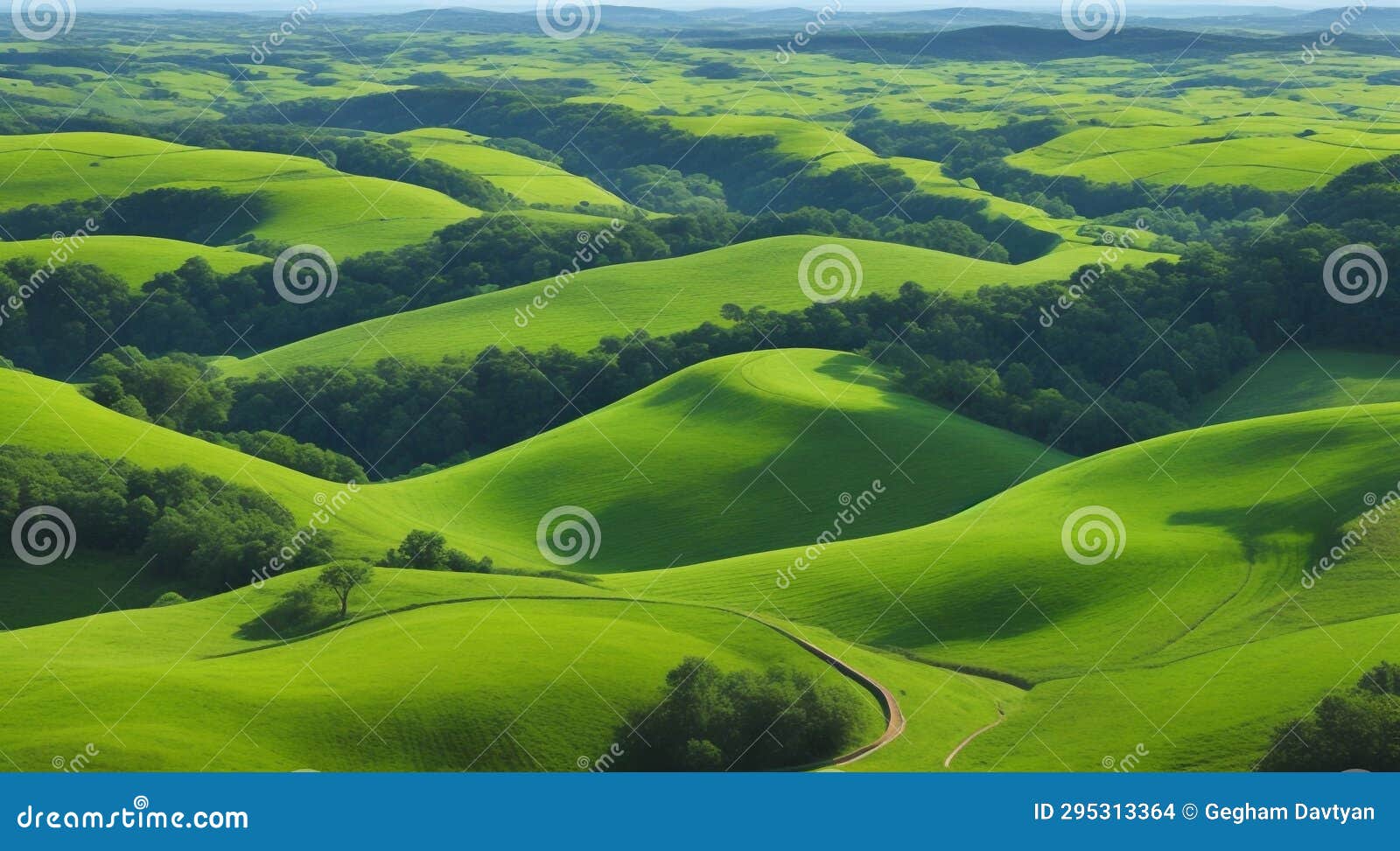 Landscape with Grass and Sky, Landscape with Fields, Panoramic View of ...