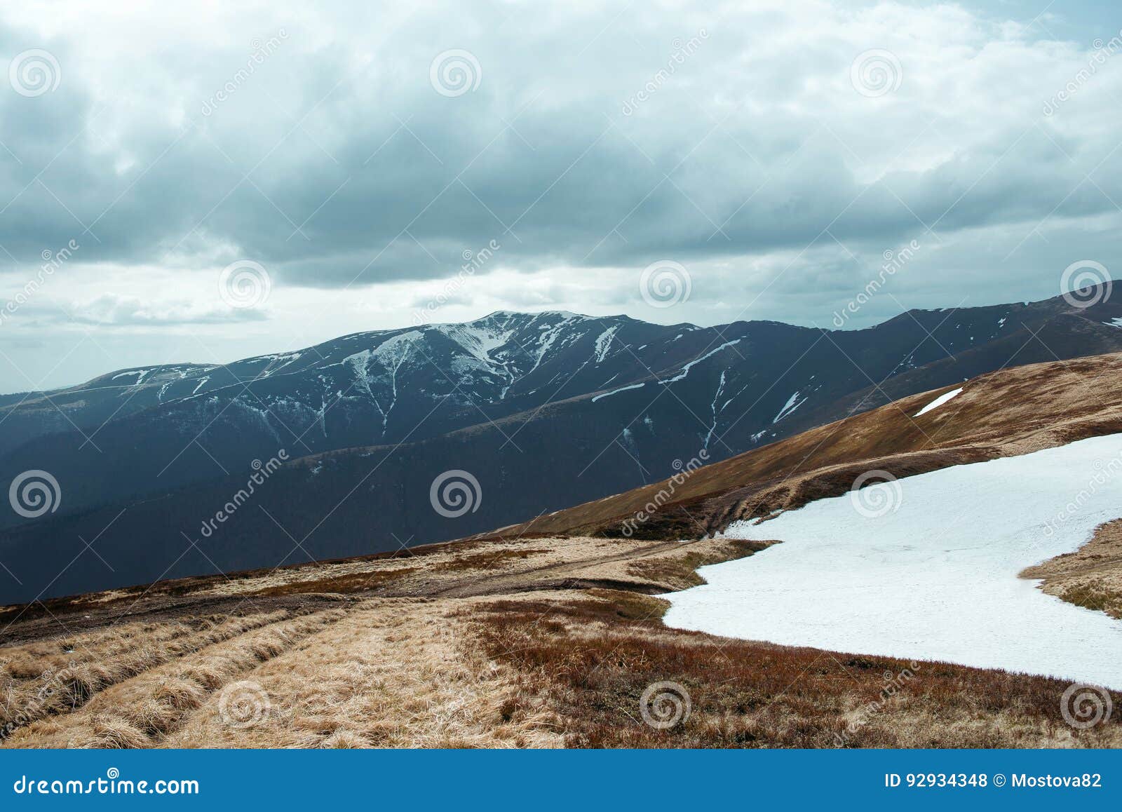 Landscape of Great Snowy Peak of the Mountains Stock Photo - Image of ...