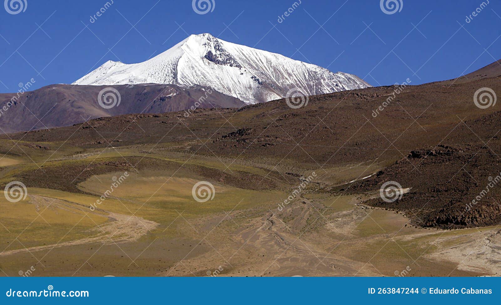 Landscape of the Highlands of the Andes, Chile Stock Photo - Image of ...