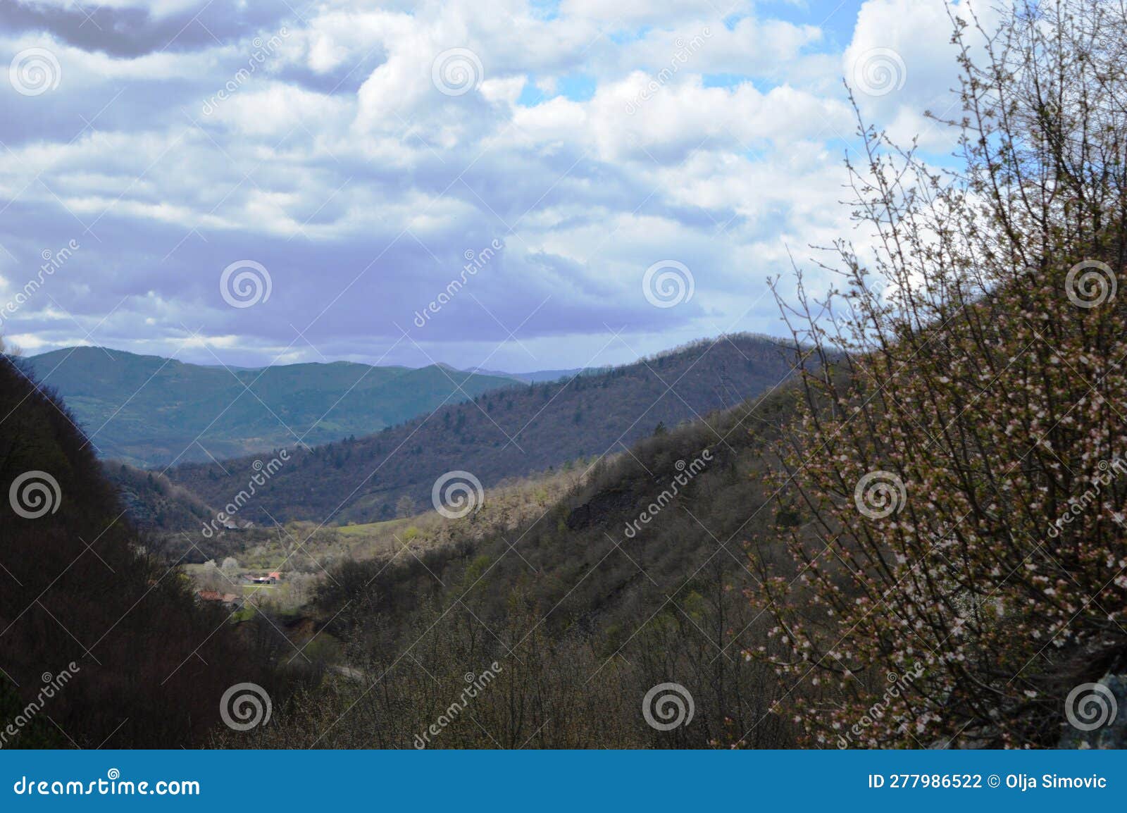 Landscape of Hills in Spring Stock Photo - Image of hill, mountain ...