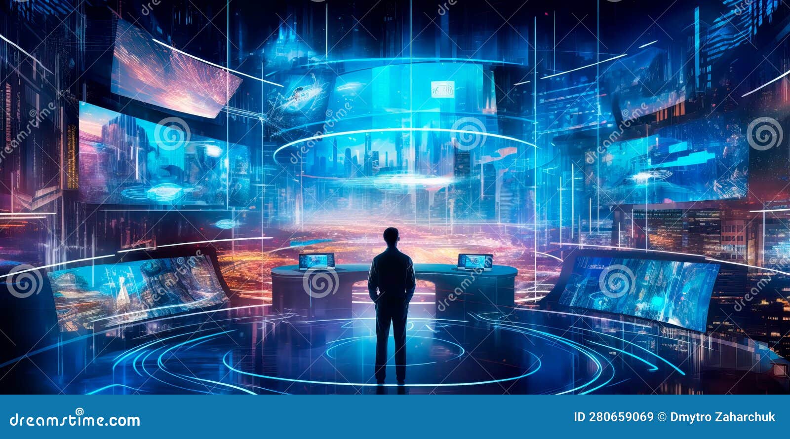 Landscape with Holographic Displays and Interactive Interfaces ...