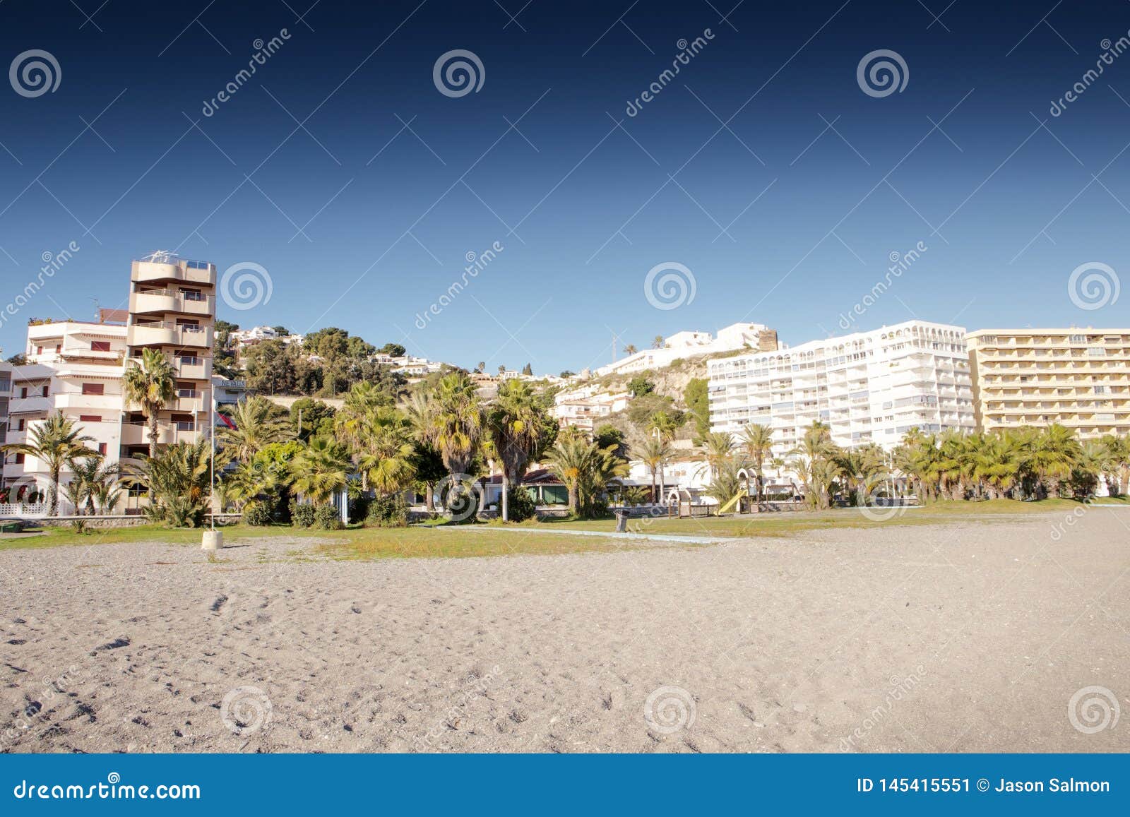 Landscape Image of Beach in Almunecar Stock Image - Image of nature ...