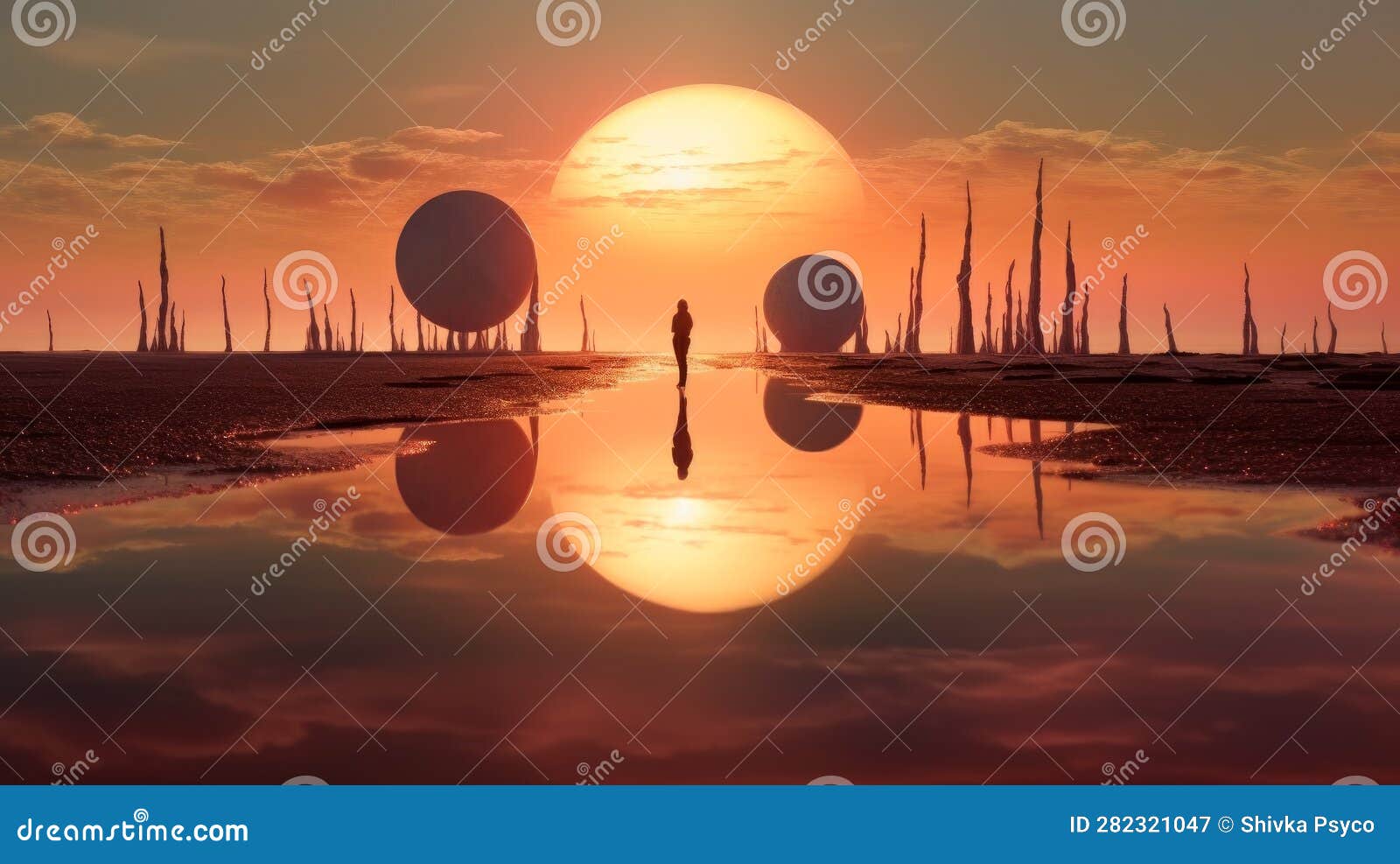 Landscape image future stock illustration. Illustration of creative ...