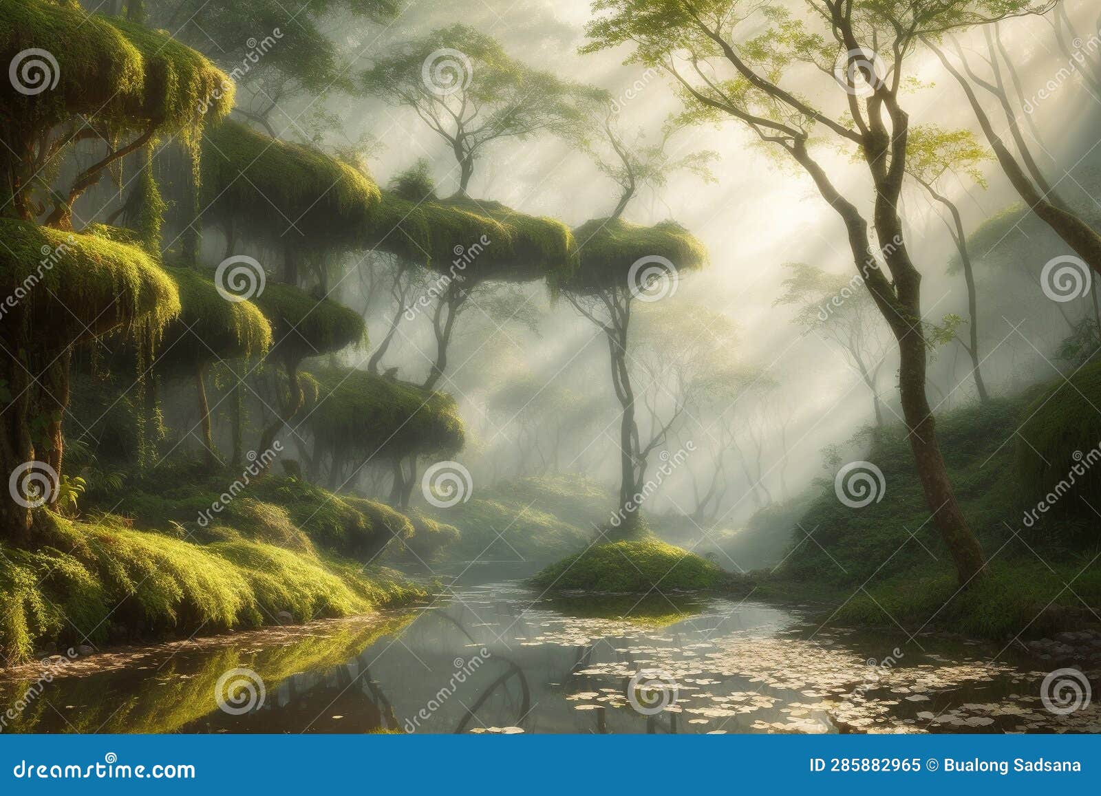 Rainforest Canopies Get Low To the Ground To Capture the Reflection in ...