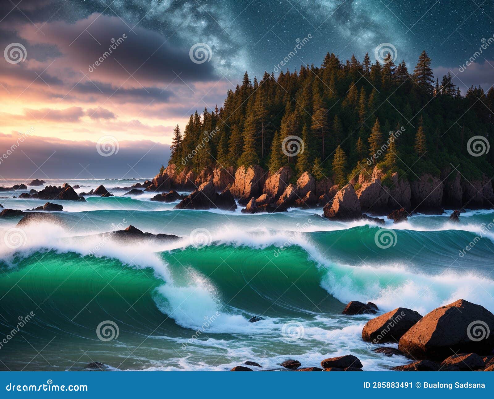 Tidal Waves Incorporate a Foreground Element Made with Generative Ai ...