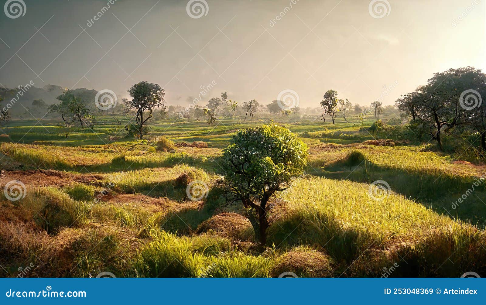 Beautiful Landscape of India, Mountains and Fields Stock Image - Image ...