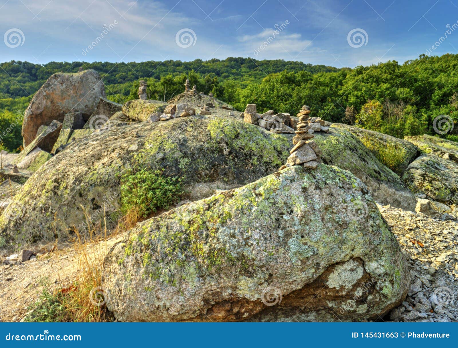 Landscape with Interesting Rock Formations Stock Image - Image of ...