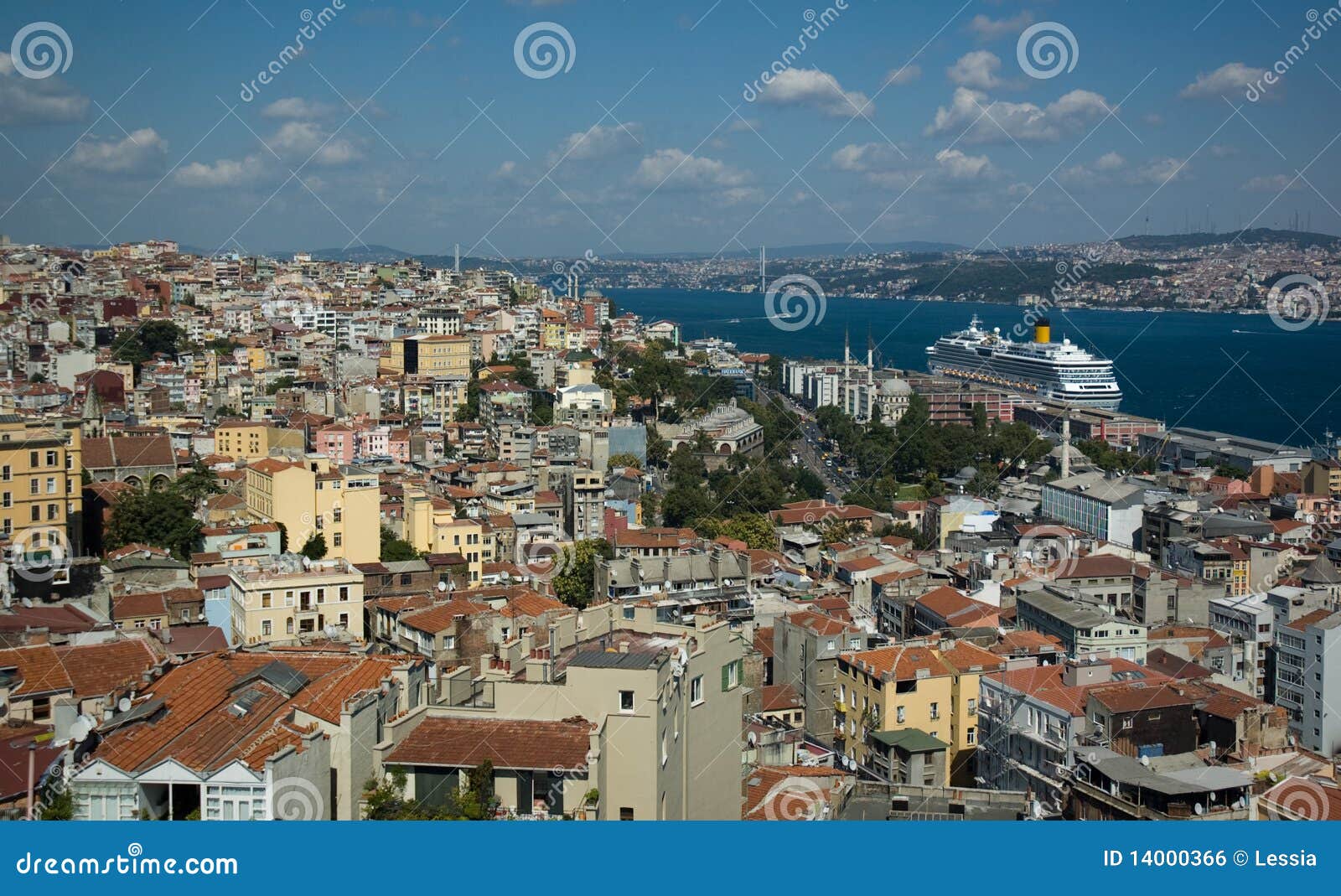 Landscape of Istanbul, Turkey Stock Photo - Image of house, landmark ...