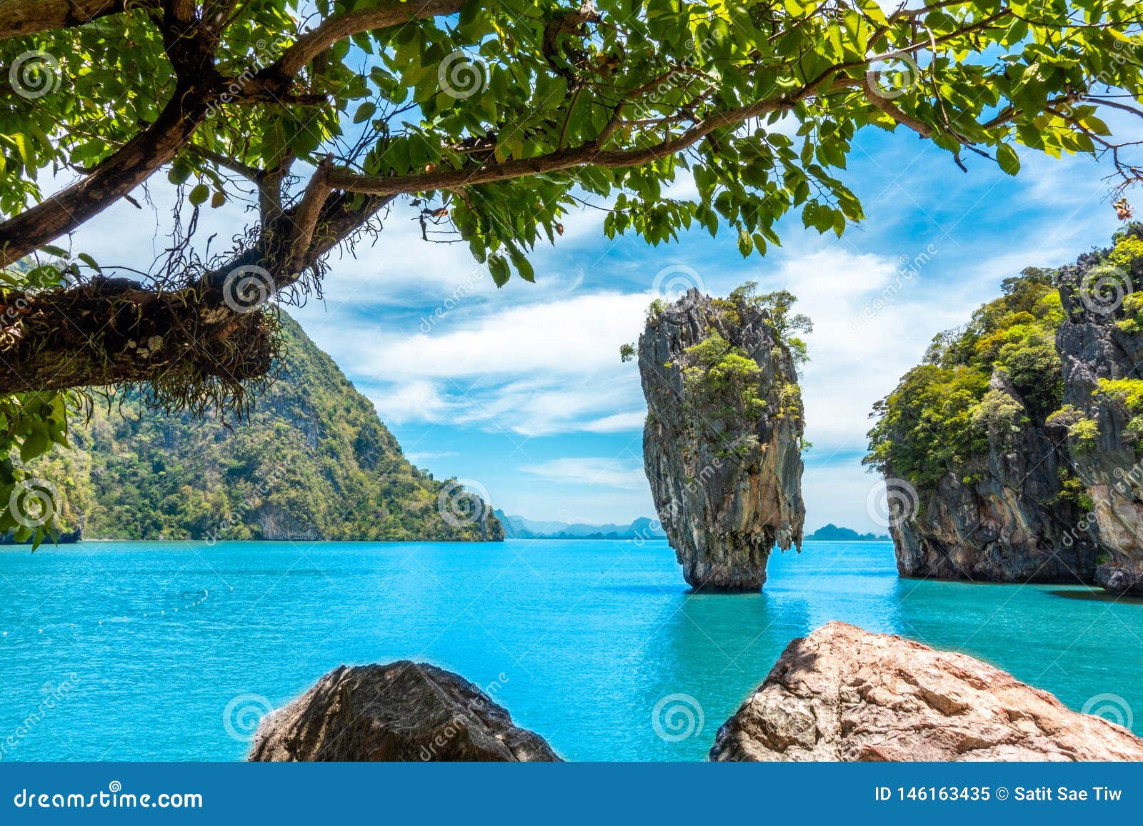 Landscape of James Bond Island Phang-Nga Bay,Thailand Stock Image ... Landscape of James Bond Island Phang-Nga Bay,Thailand Stock Image ...