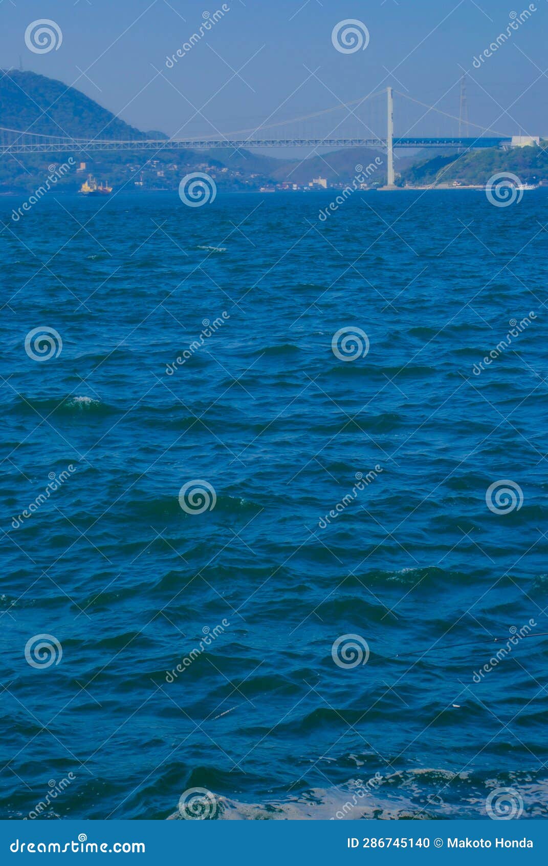 The Landscape of Kitakyushu and the Kanmon Strait Stock Photo - Image ...