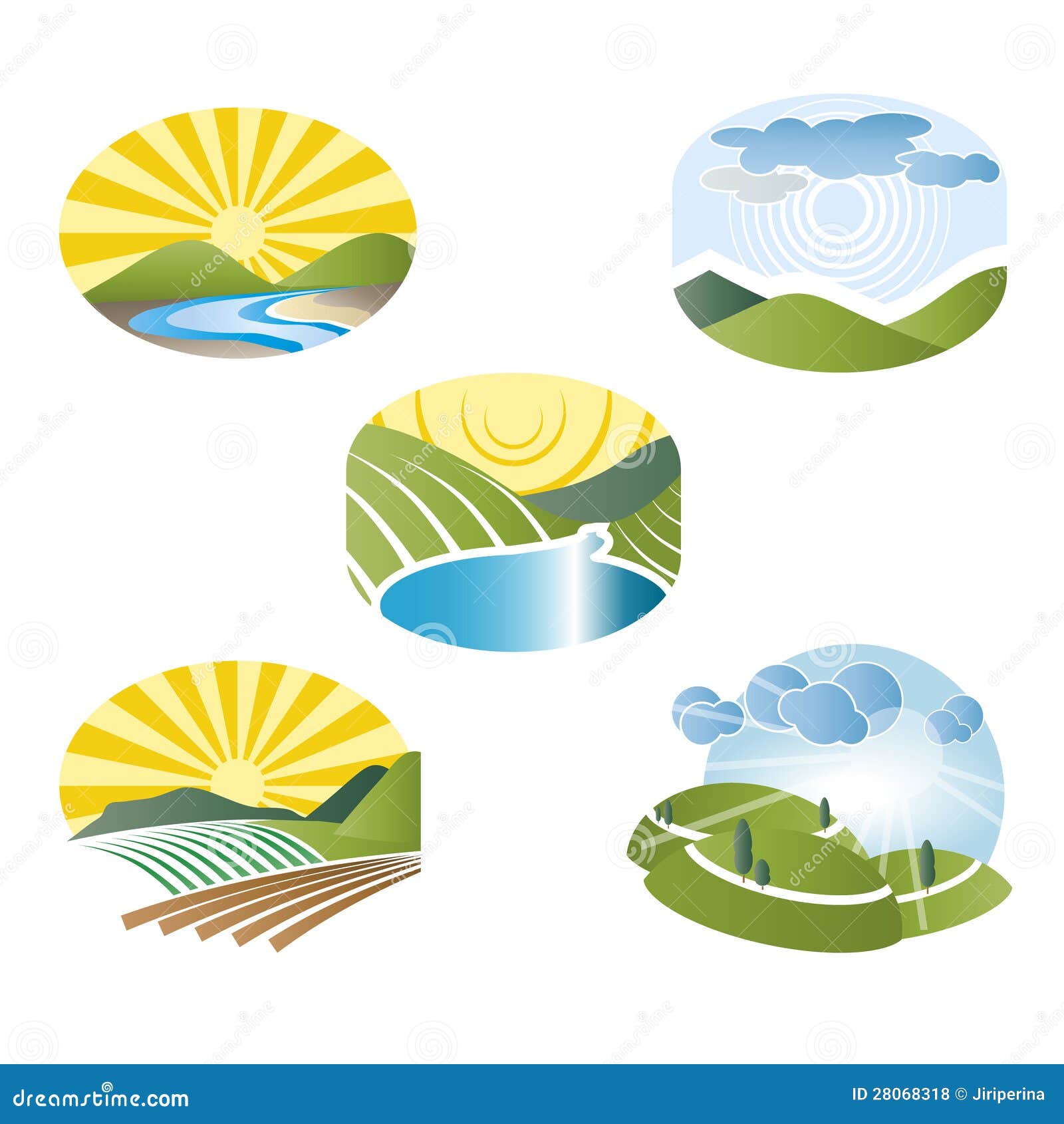 Landscape label stock vector. Illustration of ecology - 28068318