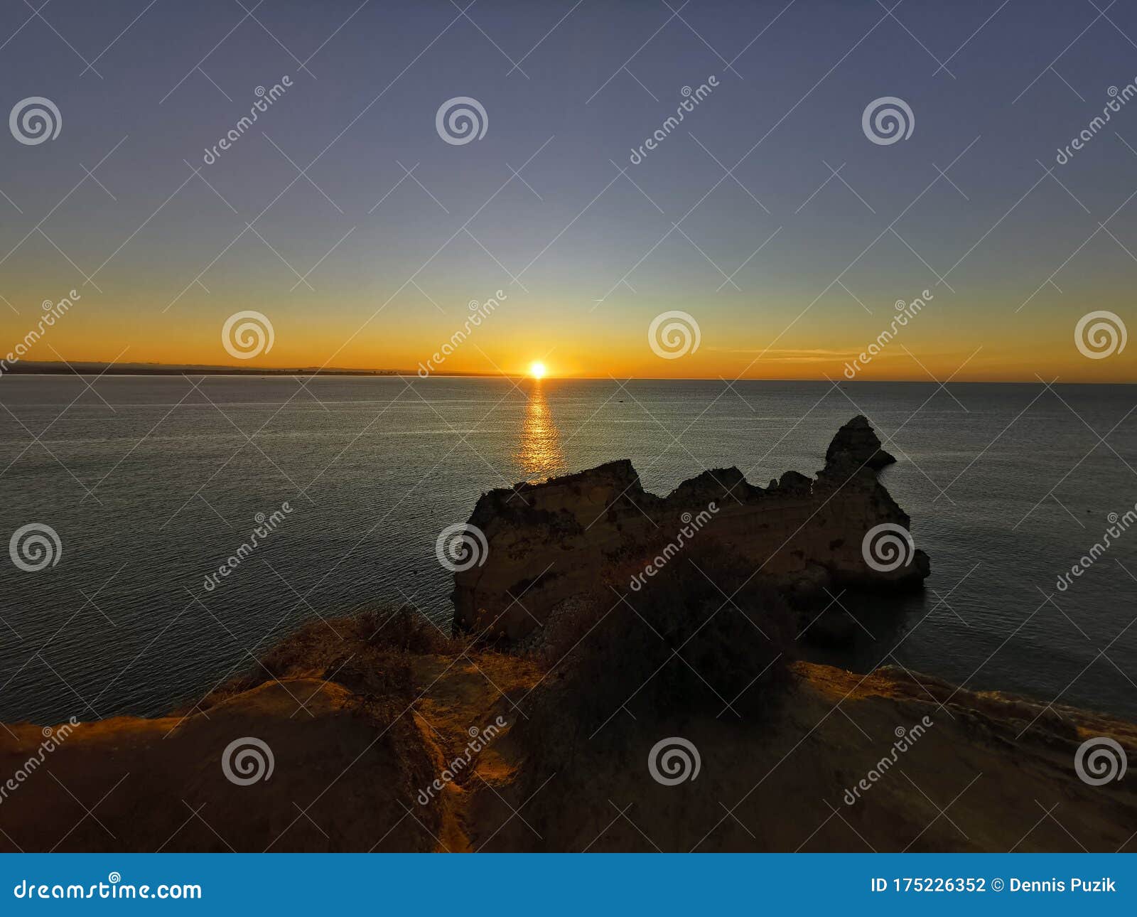 Landscape Lagos sunrise stock photo. Image of ocean - 175226352