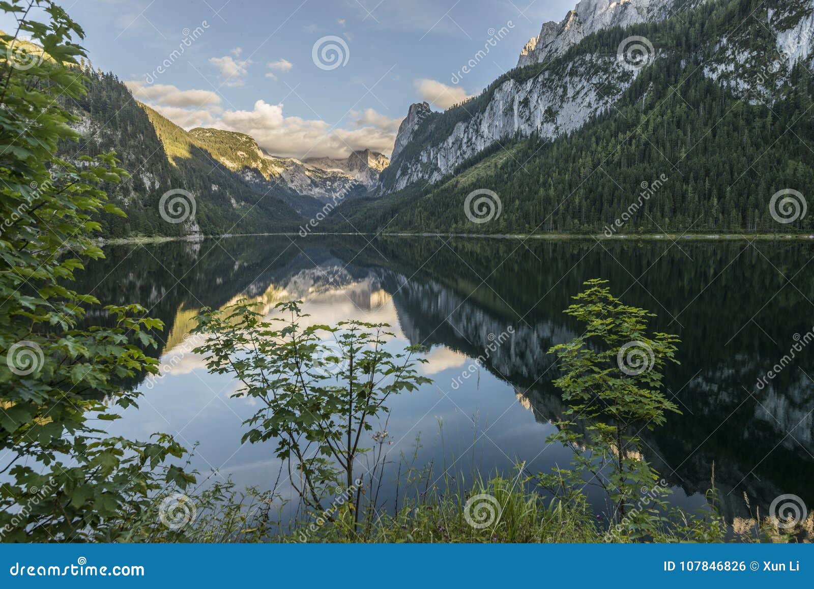 Landscape of the Lake Gosausee in Austria Stock Photo - Image of nature ...