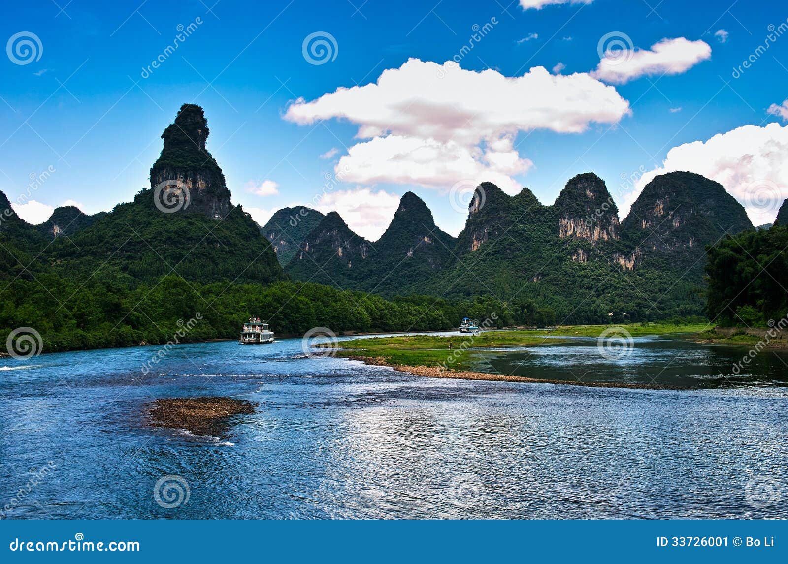 Landscape of li jiang stock image. Image of bluish, cloud - 33726001