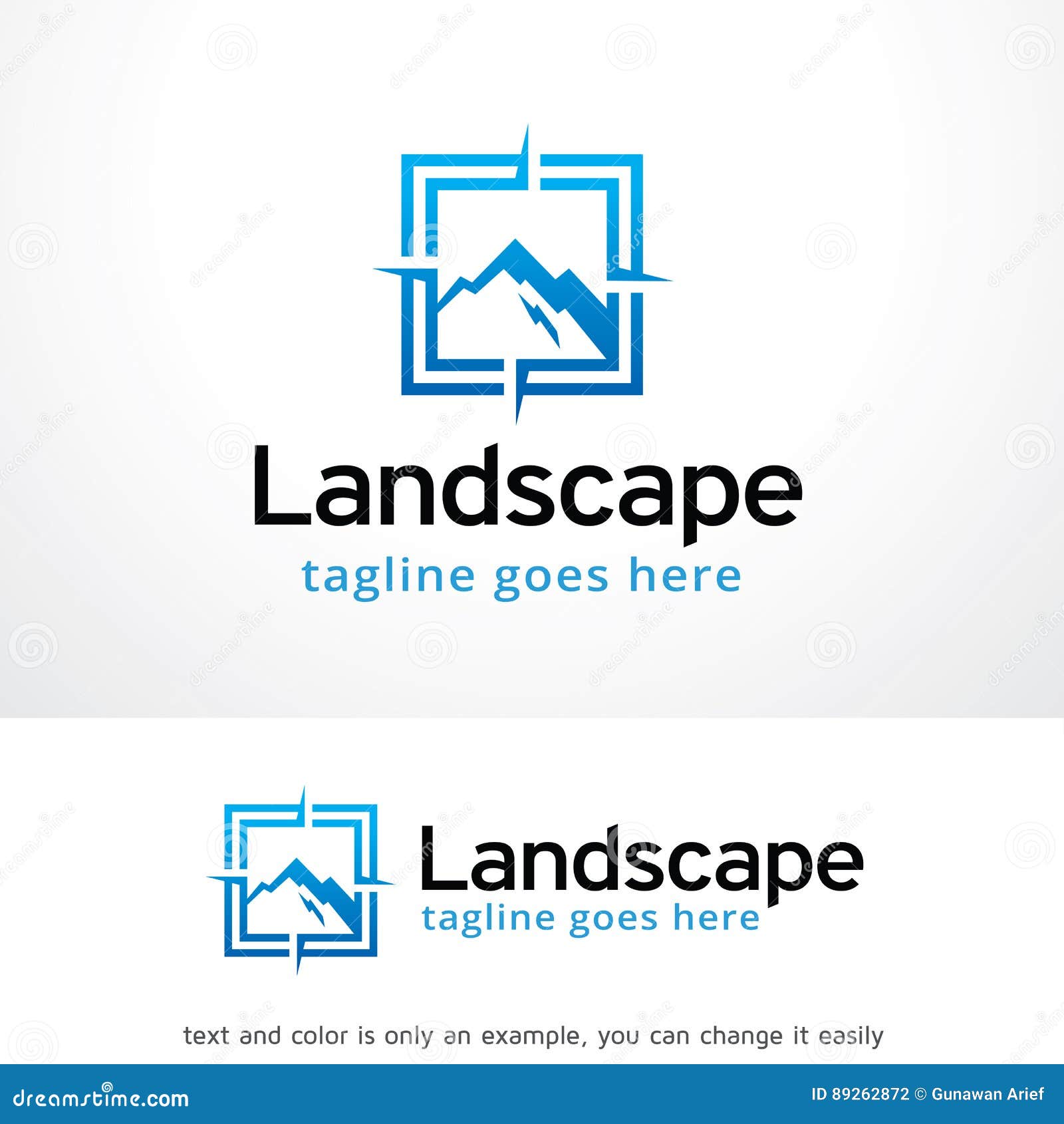 Landscape Logo Template Design Vector, Emblem, Design Concept, Creative ...