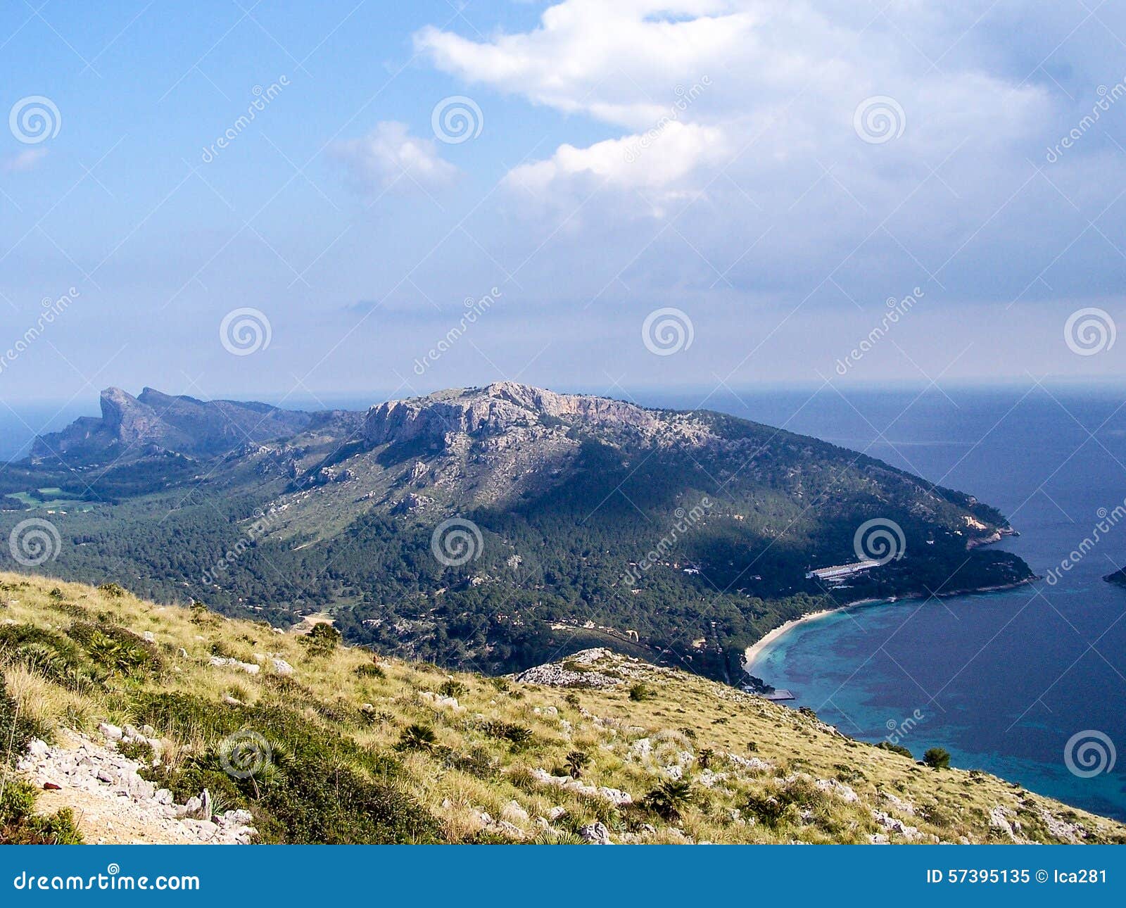Landscape Mallorca stock image. Image of horizontal, paradise - 57395135