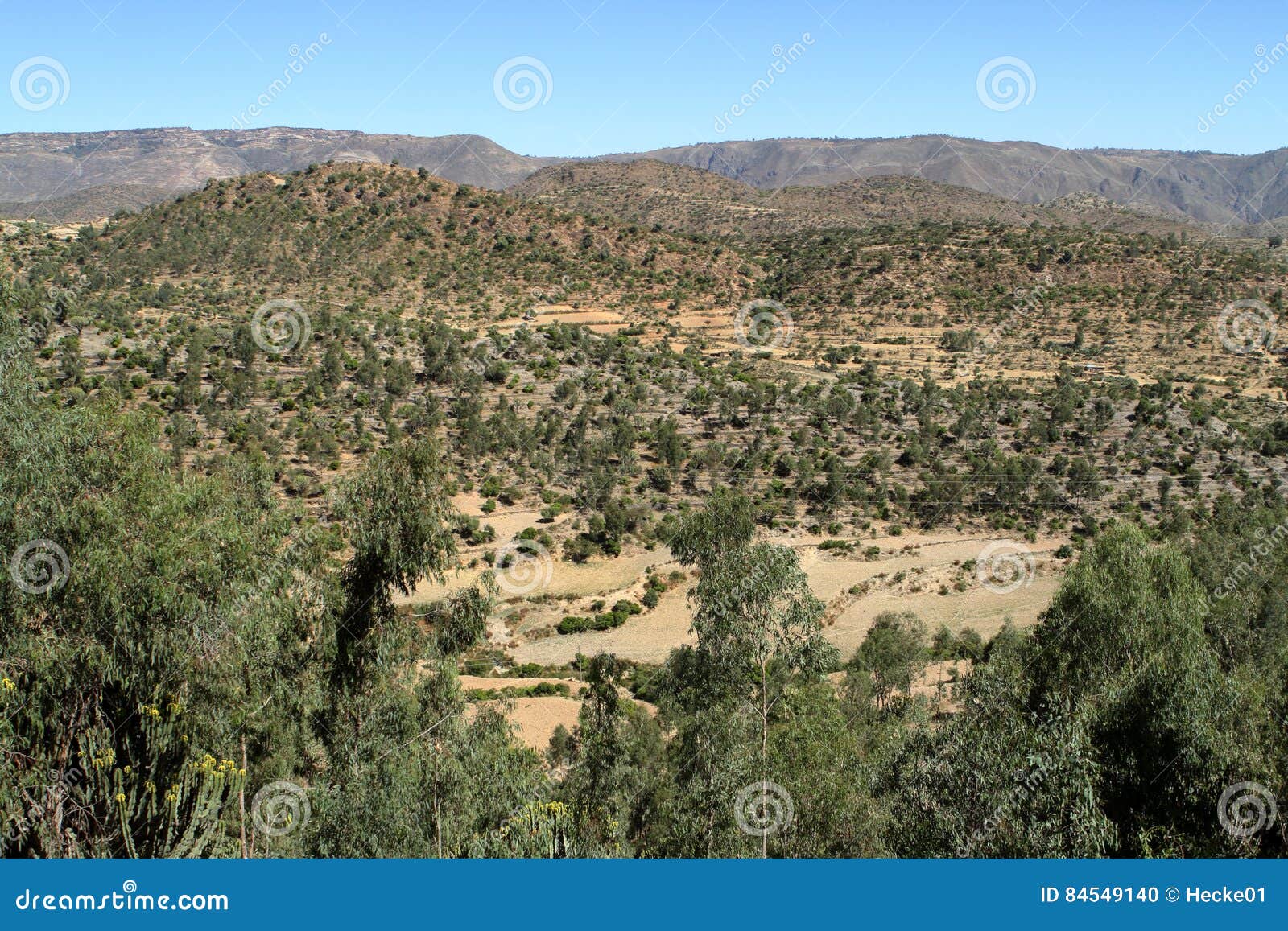 Landscape at Mekele in Ethiopia Stock Photo - Image of farming ...
