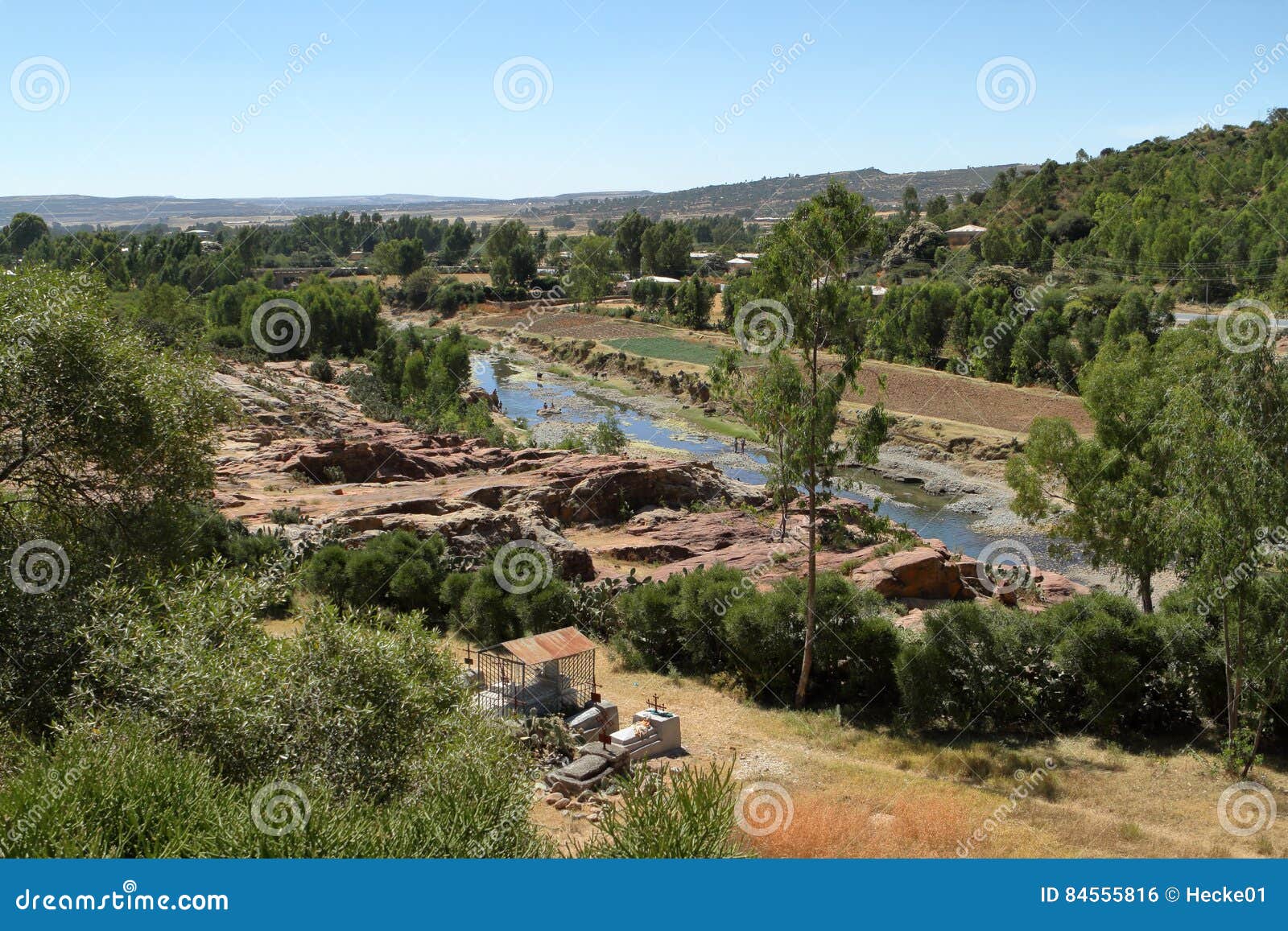 Landscape at Mekele in Ethiopia Stock Photo - Image of cornfields ...